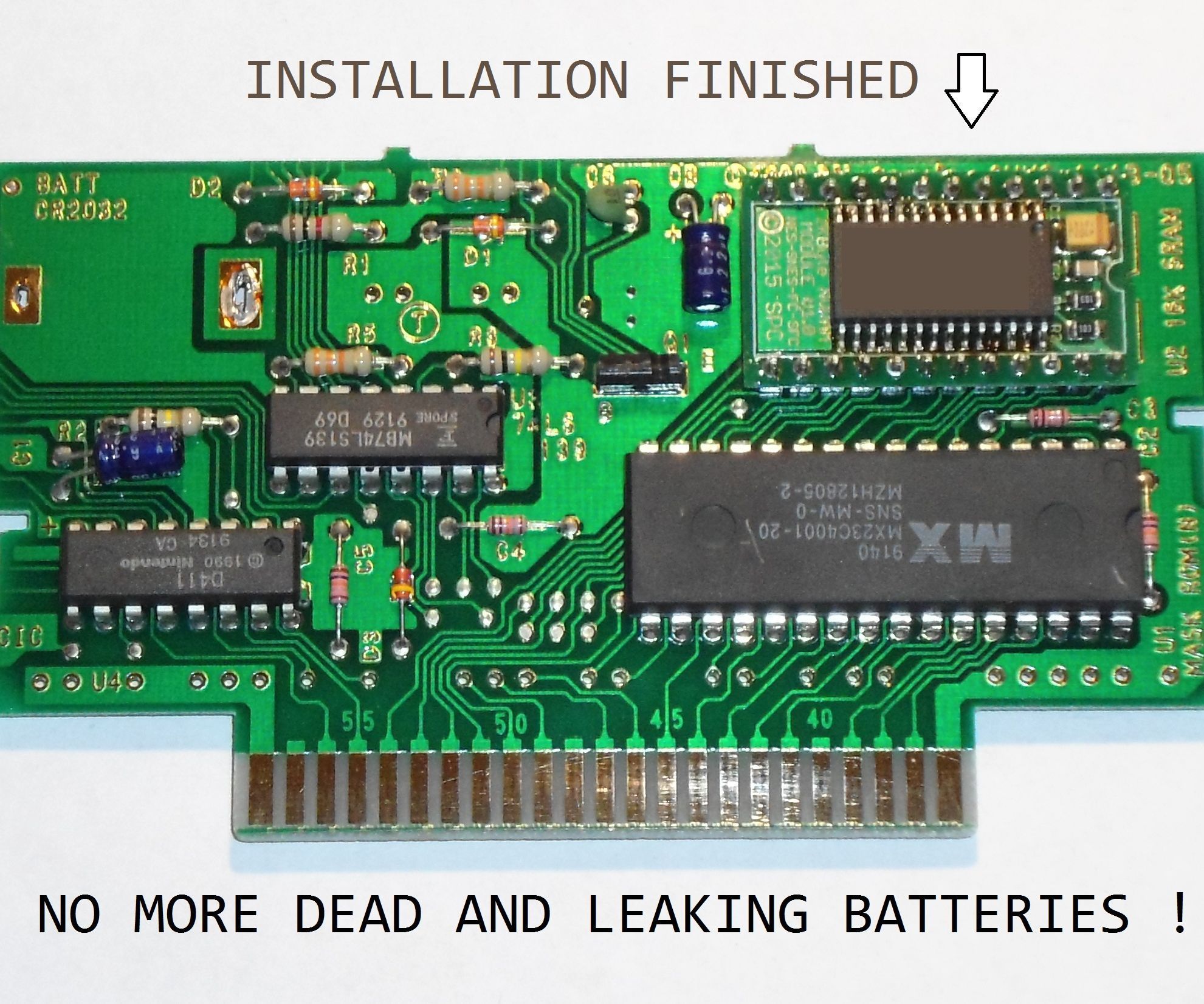 Non Volatile RAM Upgrade for SNES & SFC Cartridges : 4 Steps (with ...