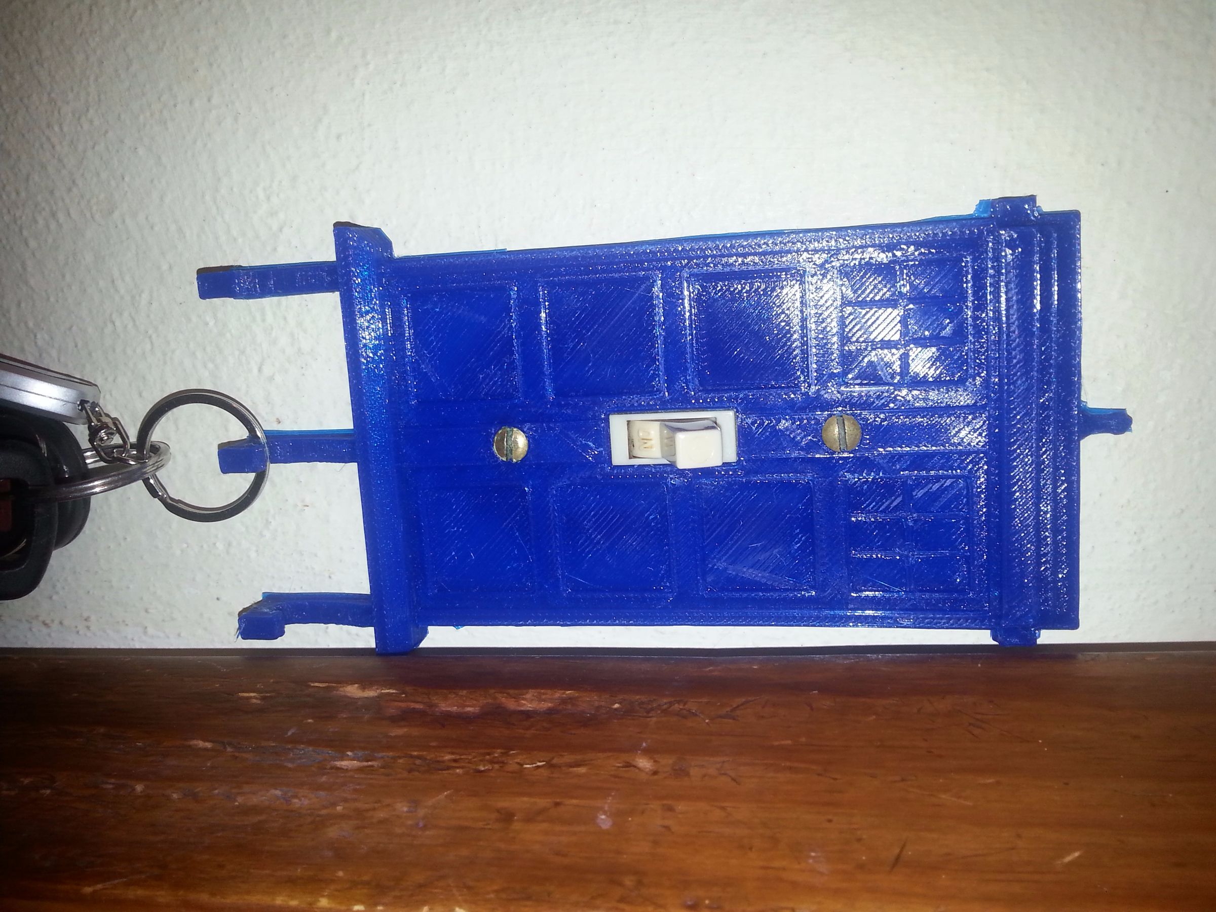 3D Printed Key Hook Tardis Light Switch - Dr Who : 3 Steps (with ...