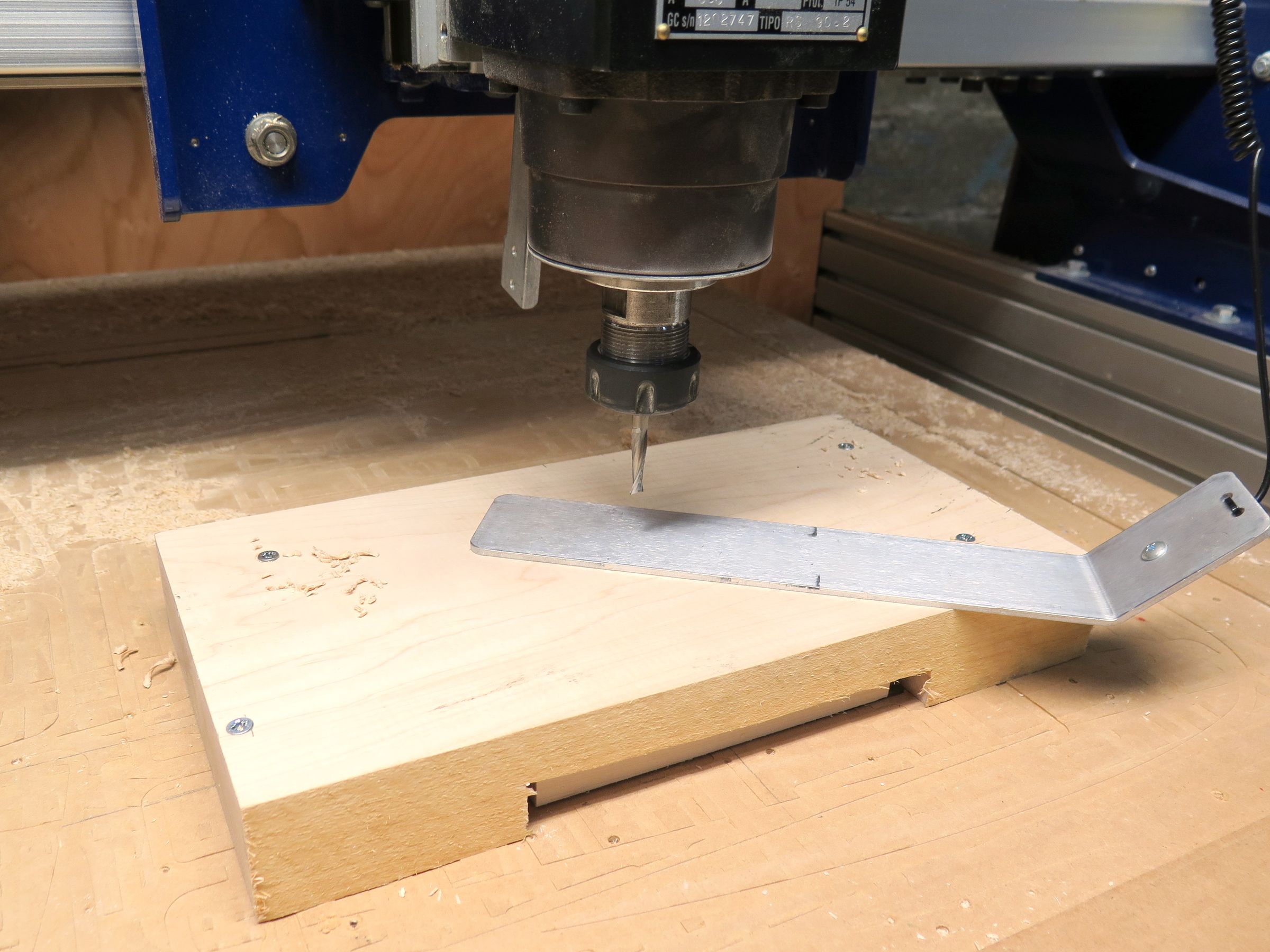 Step by Step Clock- 2 Sided CNC Wood Surfacing With Shopbot Router : 15 ...