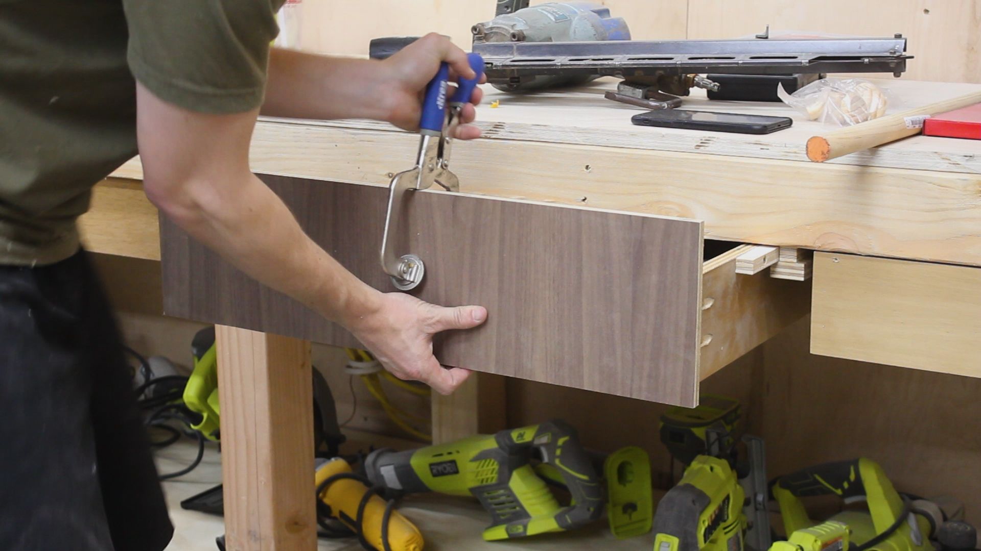 $100 10ft Work Bench/Surface With Storage : 12 Steps (with Pictures ...