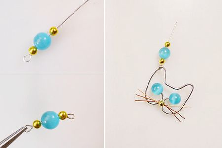 Handmade Cat Jewelry Idea-How to Make Adorable Wire Cat Earrings DIY ...