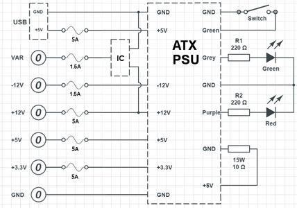 Variable ATX Bench Powersupply - FabLab Edition : 5 Steps (with ...