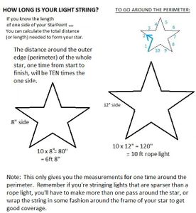 Figuring Measurements of a 5-pointed Symmetrical Lighted Star : 5 Steps ...