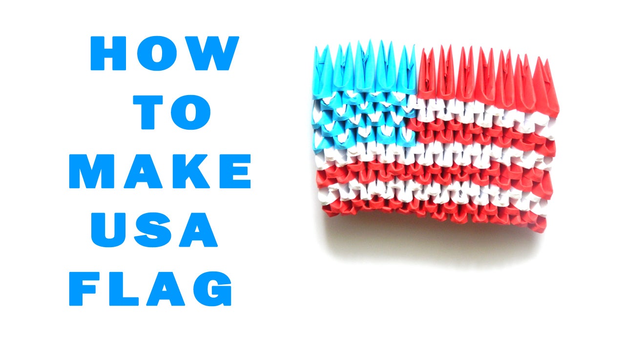 How to Make 3D Origami USA FLAG (HD) - Instructables