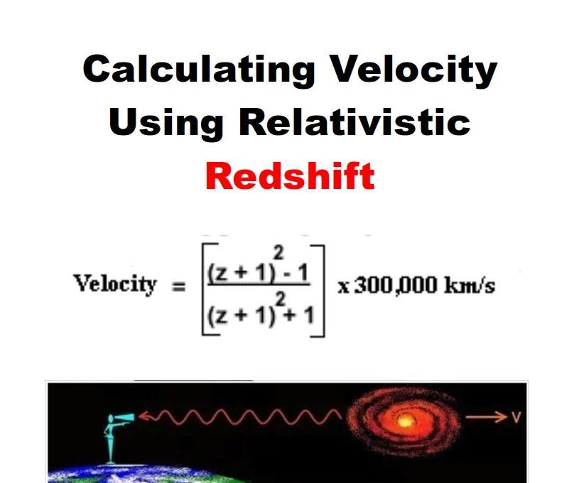 Python Using Relativistic Redshift To Calculate Velocity Of Stargalaxyquasar Instructables