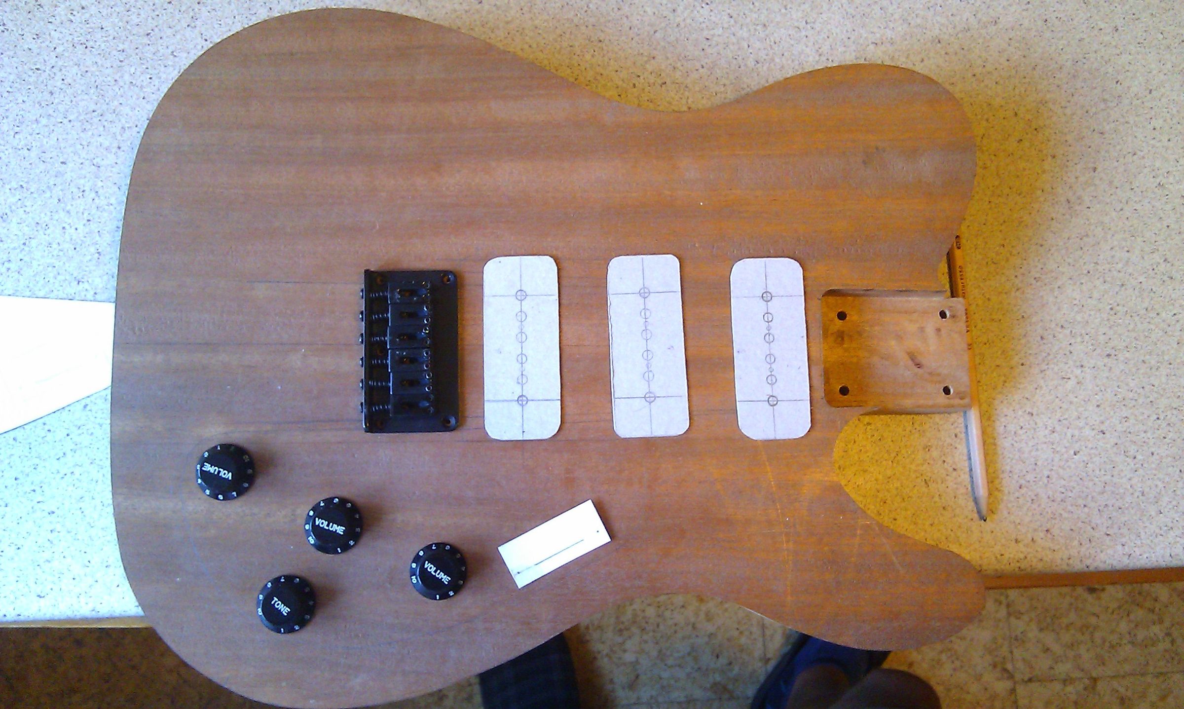 Make an Awesome Electric Guitar With Common Tools : 20 Steps (with ...