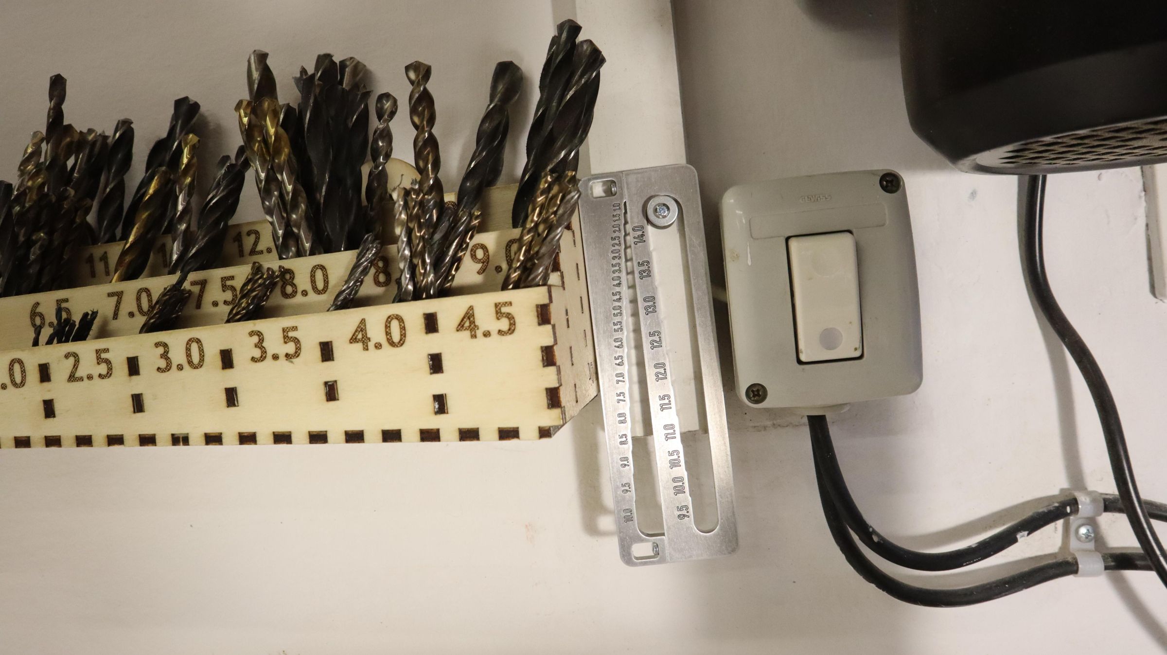 Laser Cut Drill Bit Organizer and CNC Routed Drill Bit Sorting Gauge ...