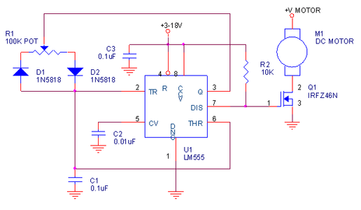 Simple PWM Control (555) for Motor's, Lights, Heated Clothes, Etc : 4 Steps - Instructables