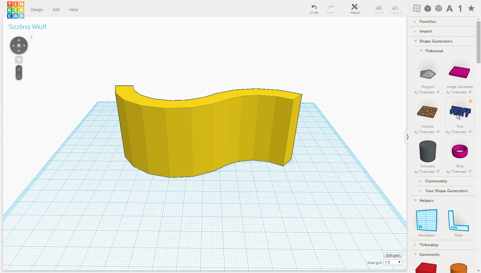 Tinkercad: Easy to Create Curve Text : 6 Steps (with Pictures ...