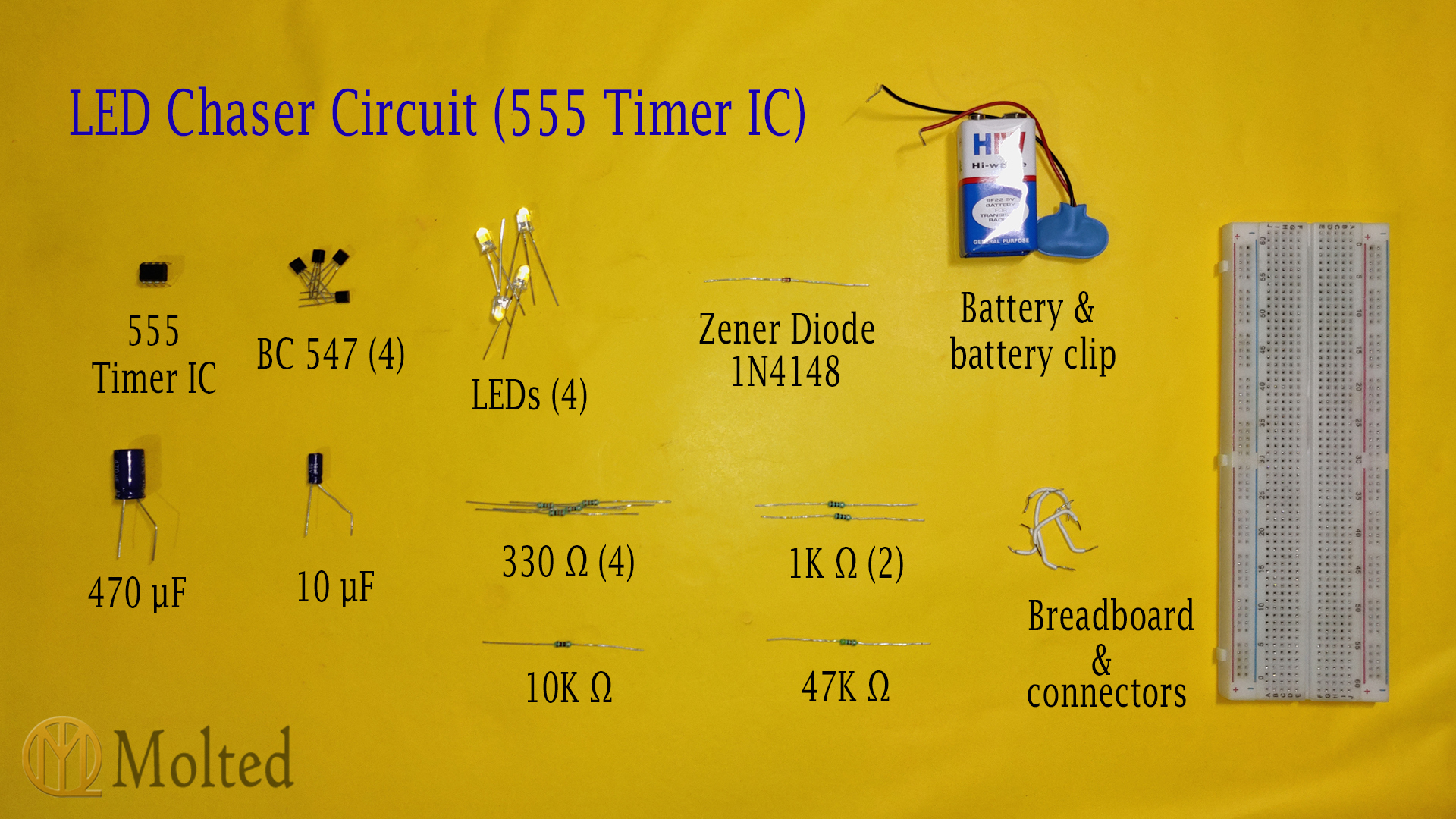 Three Ways to Make LED Chaser Circuit With Speed Control + Back and Forth Effect : 3 Steps ...