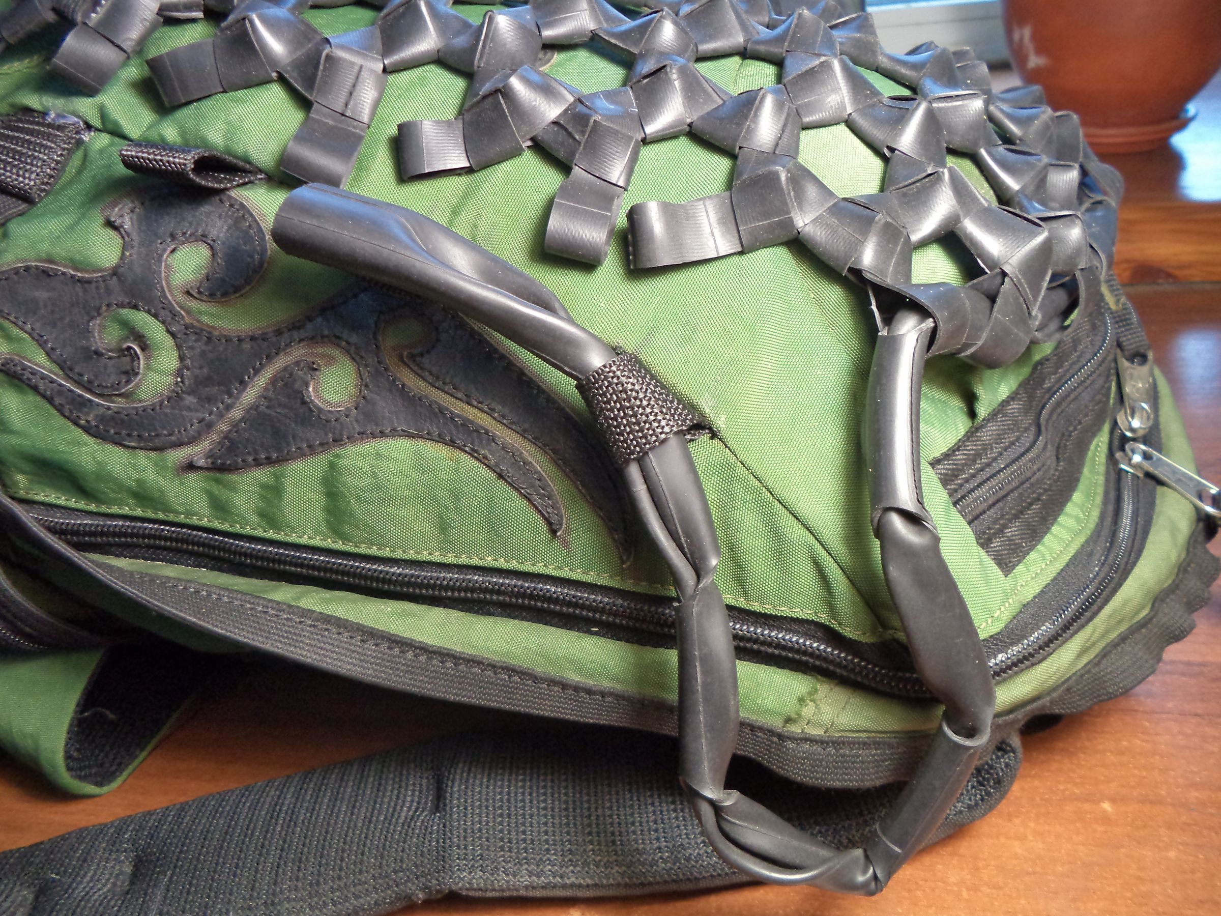 Backpack Cargo Net From Inner Tubes : 26 Steps (with Pictures ...