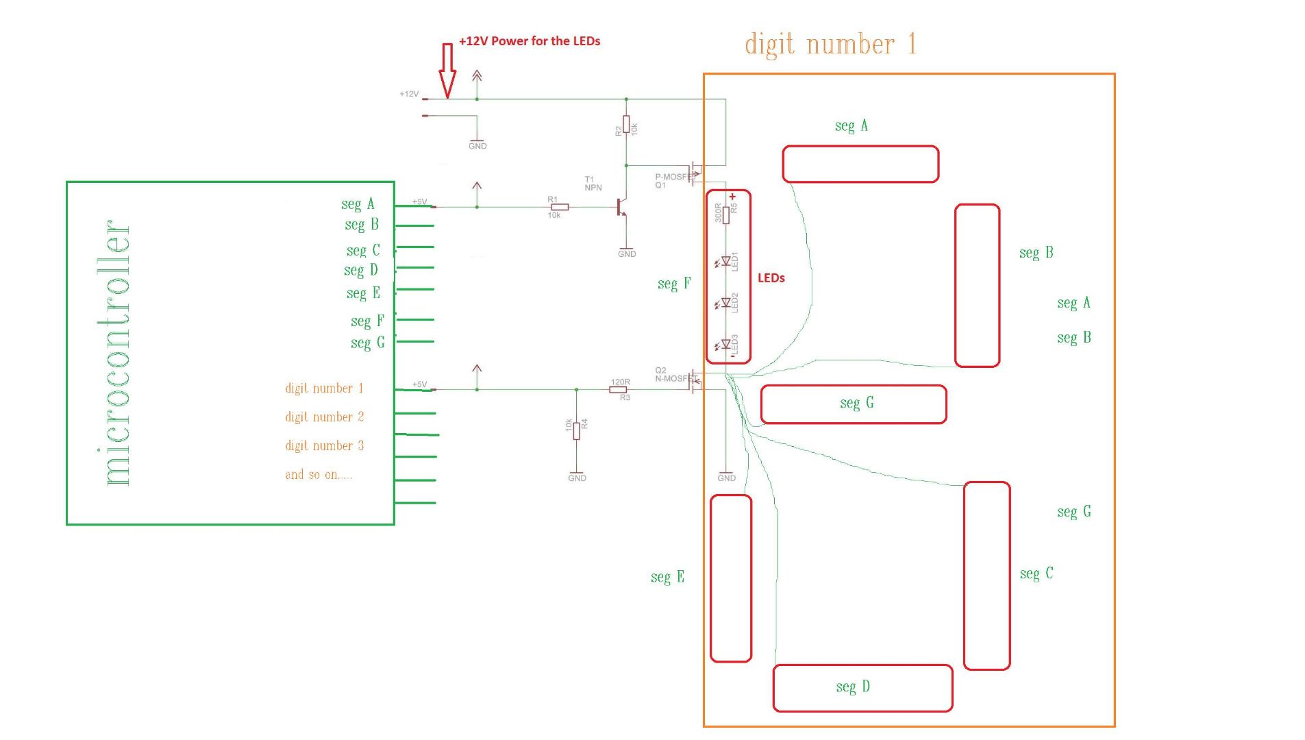 Build a Huge 7 Segments 8 Digits Red LED Display : 12 Steps (with ...