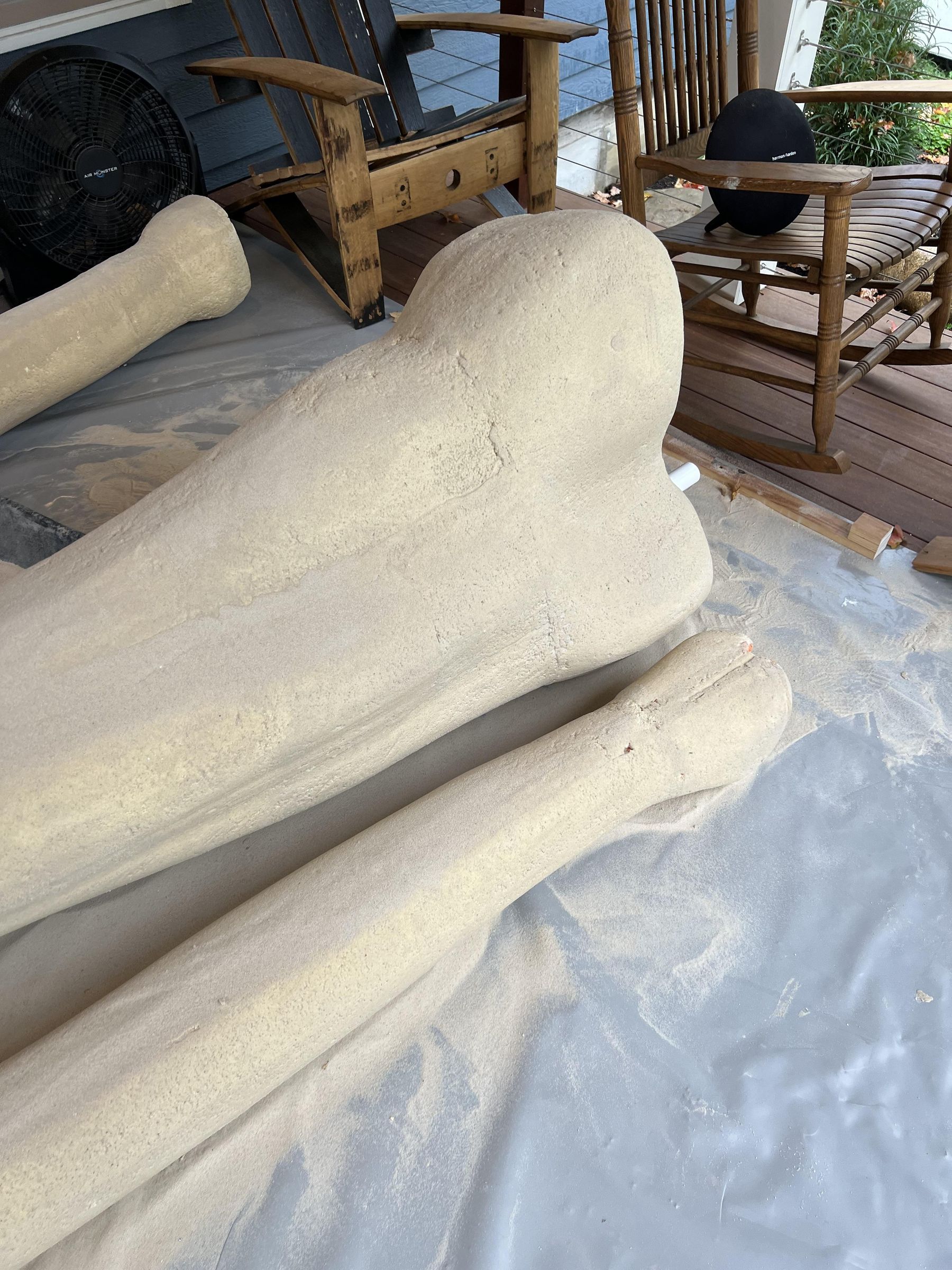 Over Sized Skeleton Breaking Out of My Home : 11 Steps (with Pictures ...