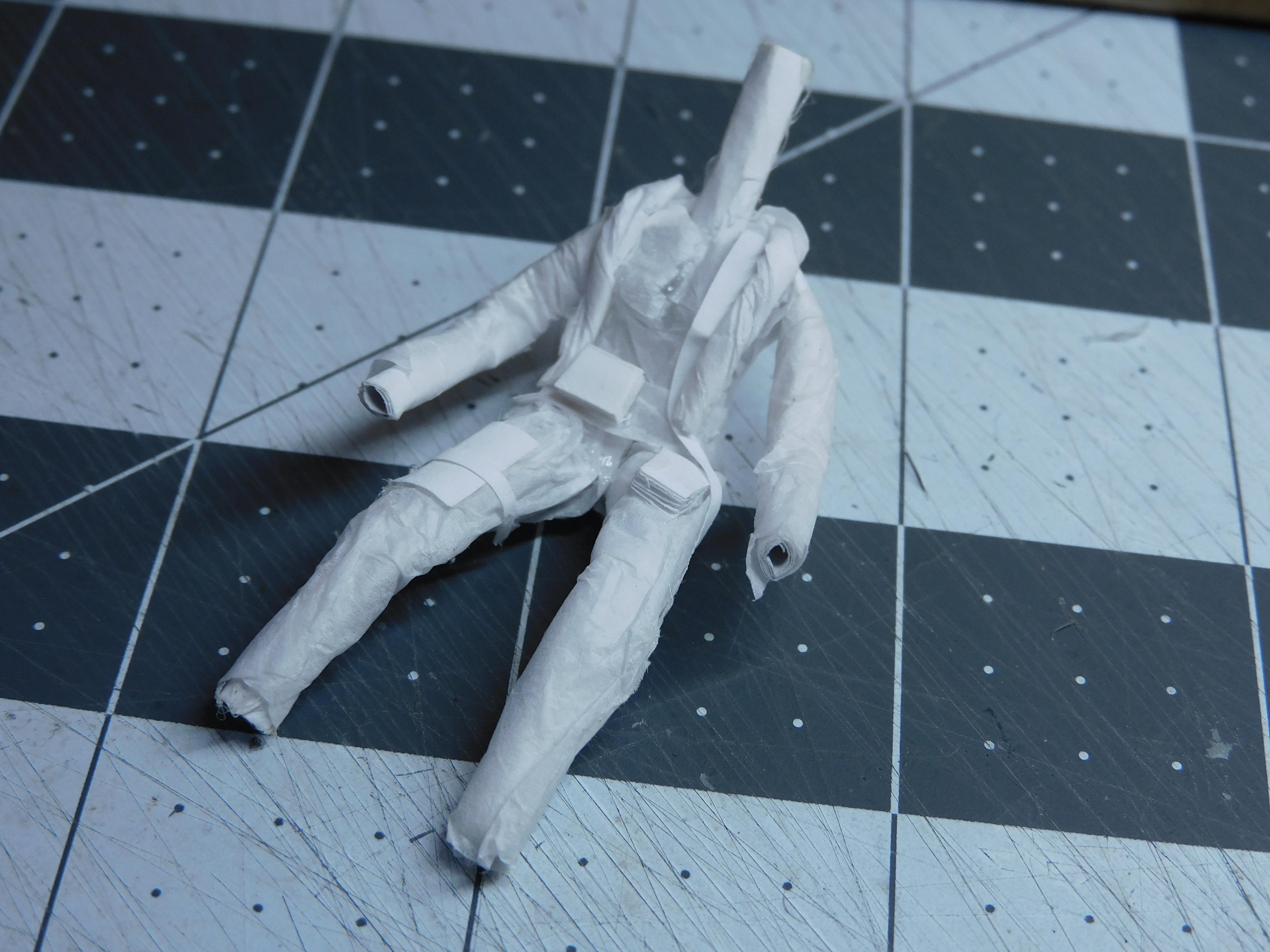 How to Make a Figurine for Your Paper Model Planes Using Hot-glue! : 9 ...