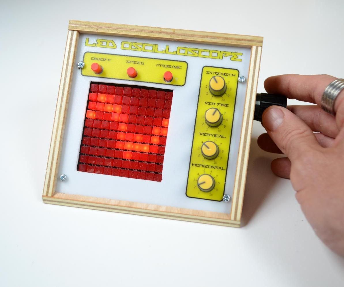 100 LED Oscilloscope : 12 Steps (with Pictures) - Instructables