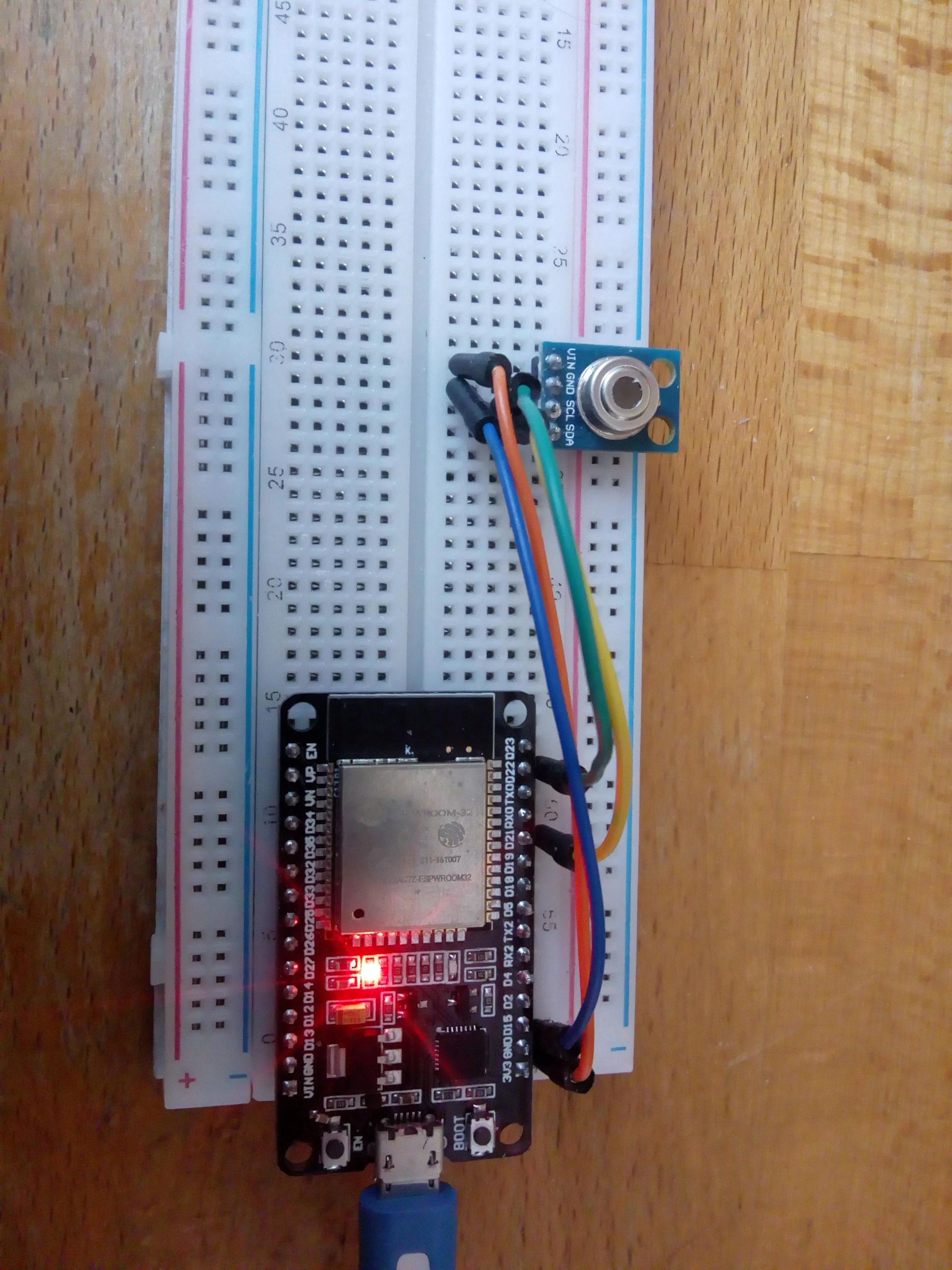 ESP32 and Infrared Temperature Sensor MLX90614 : 4 Steps - Instructables