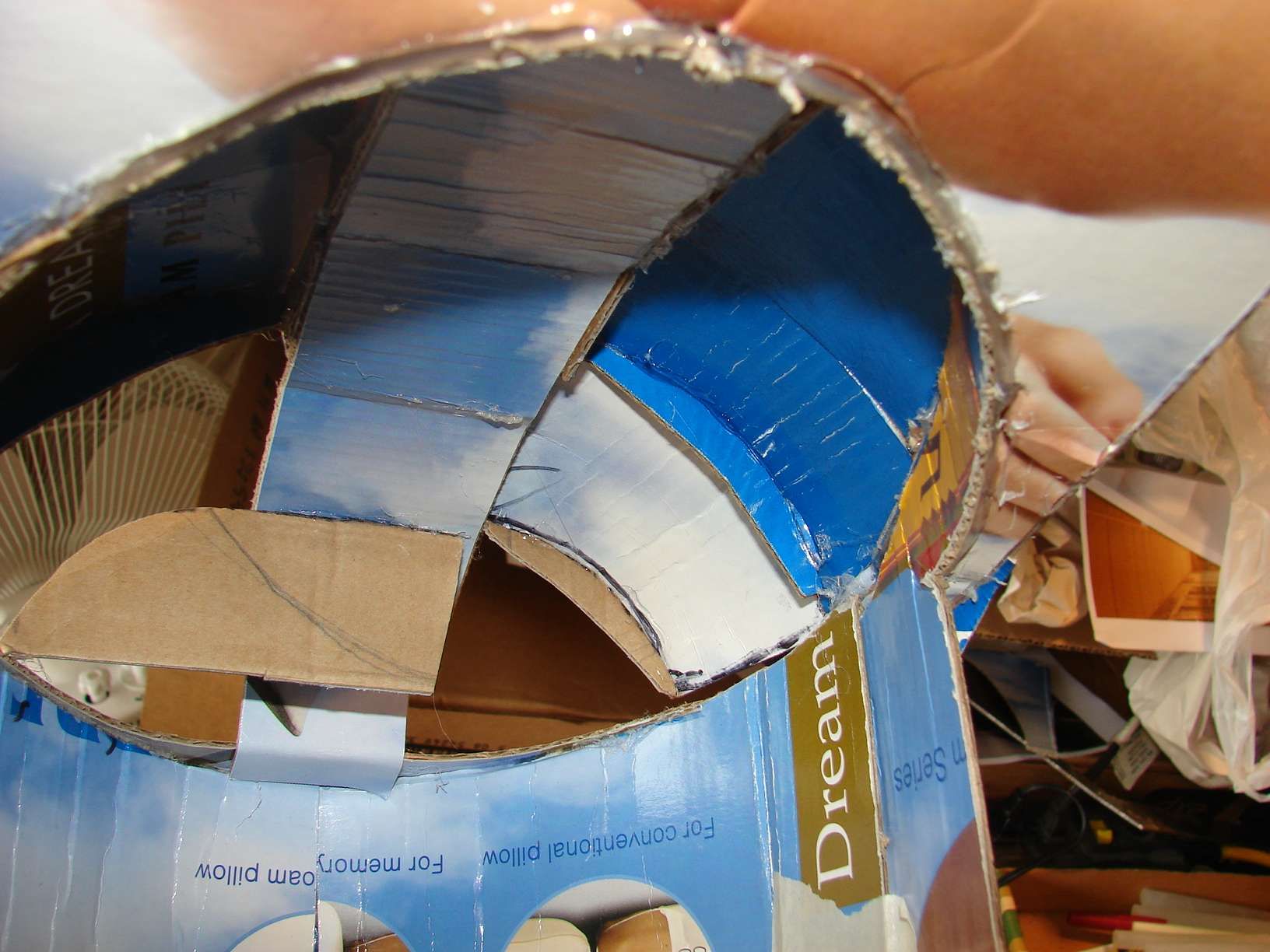 Cardboard/Fiberglass Halo 3 Inspired Master Chief Costume : 15 Steps ...