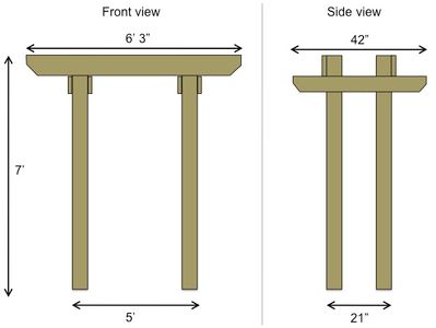 Build a Wooden Garden Arbor : 6 Steps (with Pictures) - Instructables