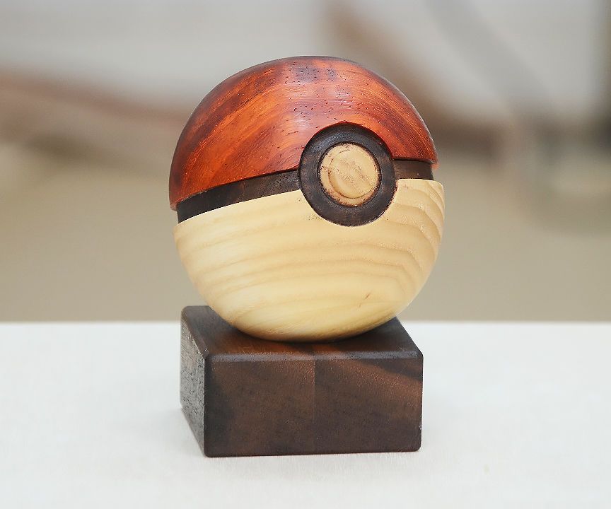 I Made a Hardwood Pokéball : 9 Steps (with Pictures) - Instructables