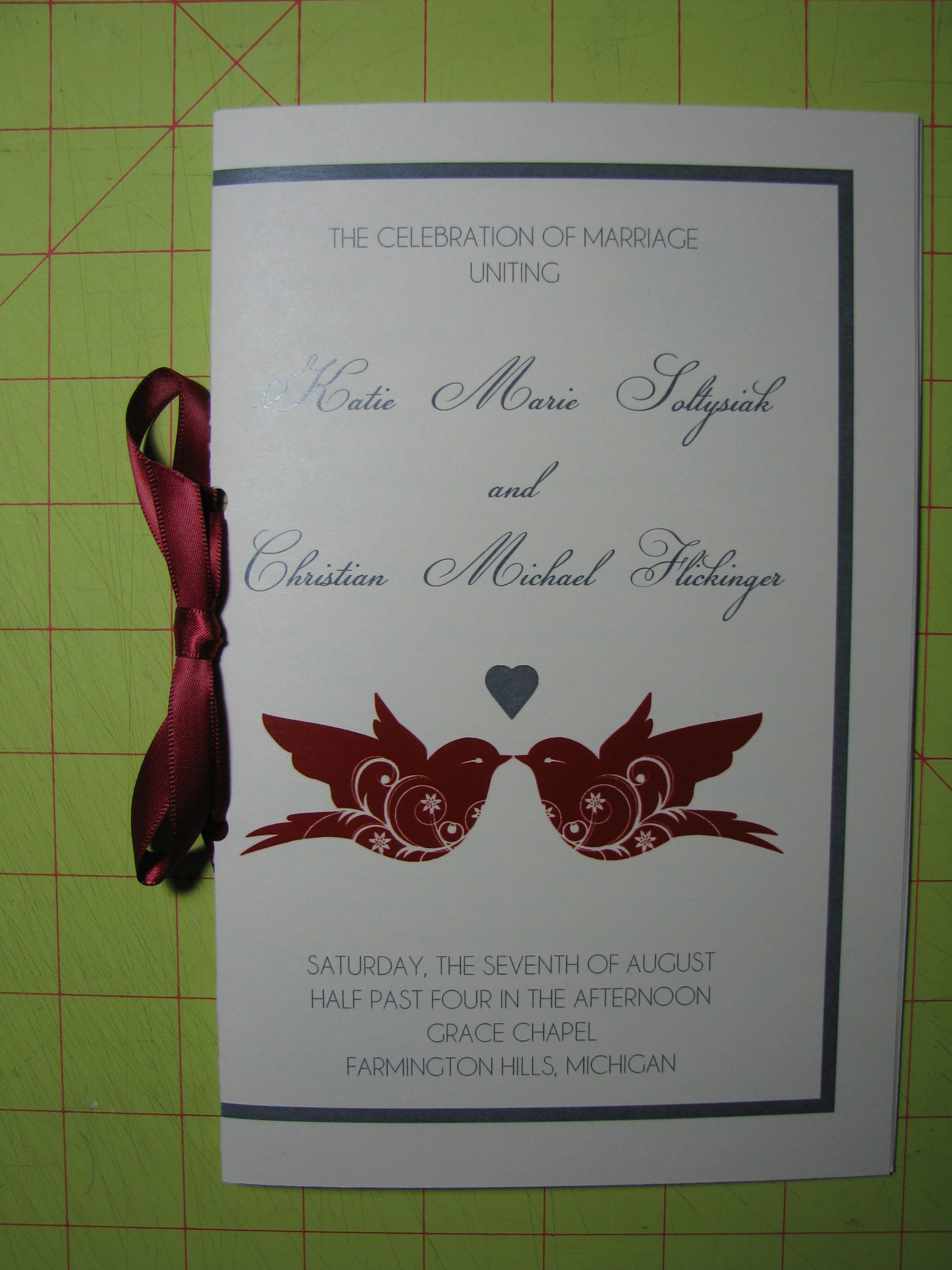 Tying Ribbons Onto Ceremony Programs : 5 Steps - Instructables
