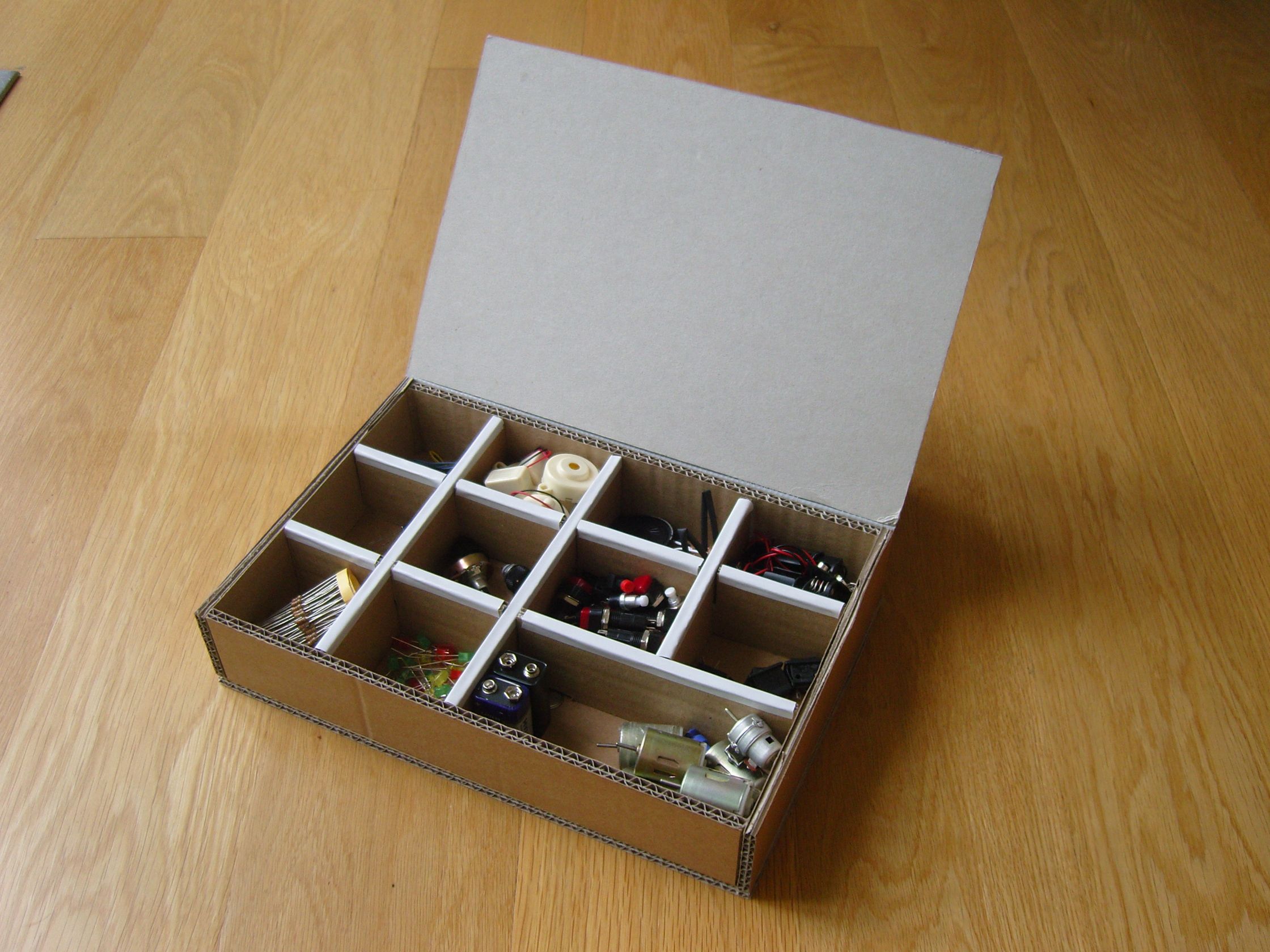 Cardboard Component Storage : 7 Steps (with Pictures) - Instructables
