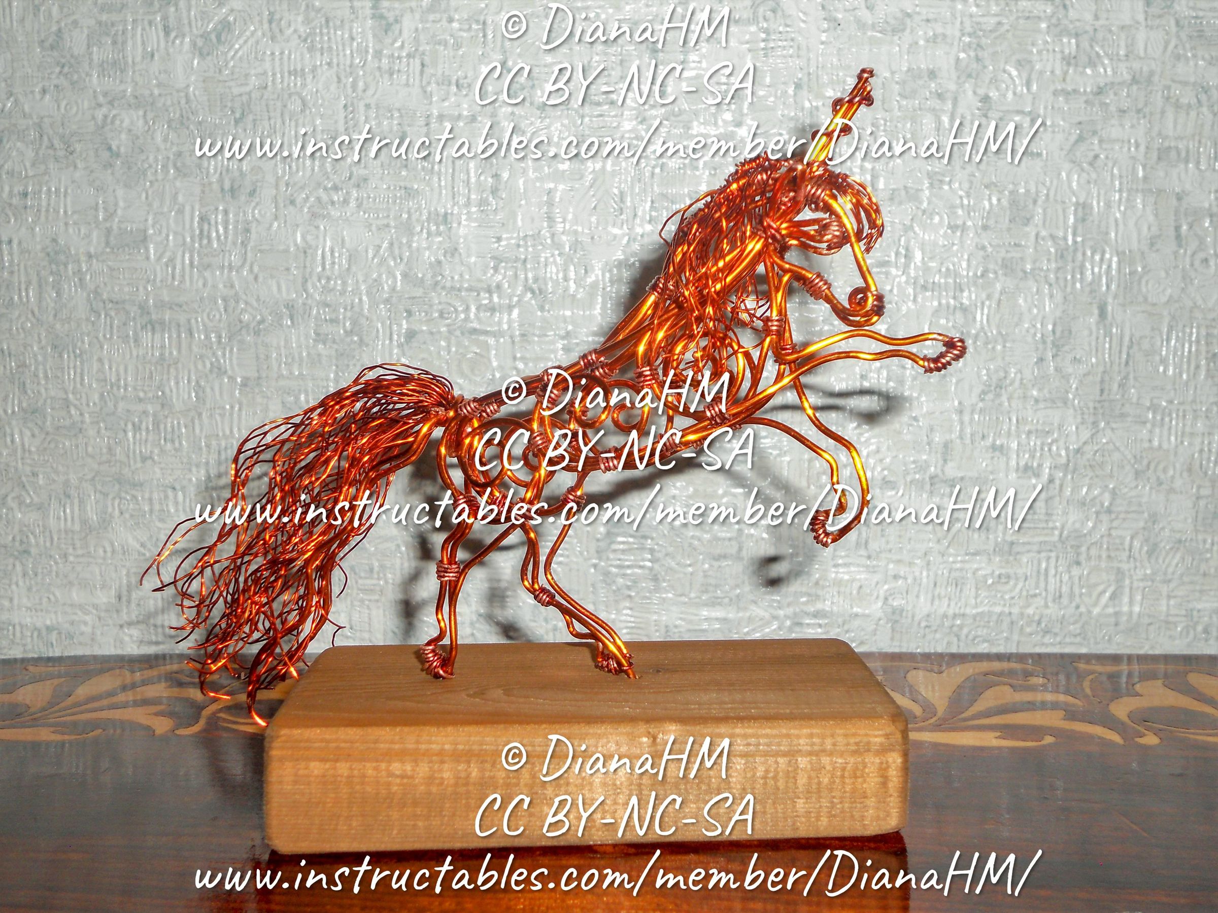 Copper Wire Unicorn Sculpture : 9 Steps (with Pictures) - Instructables