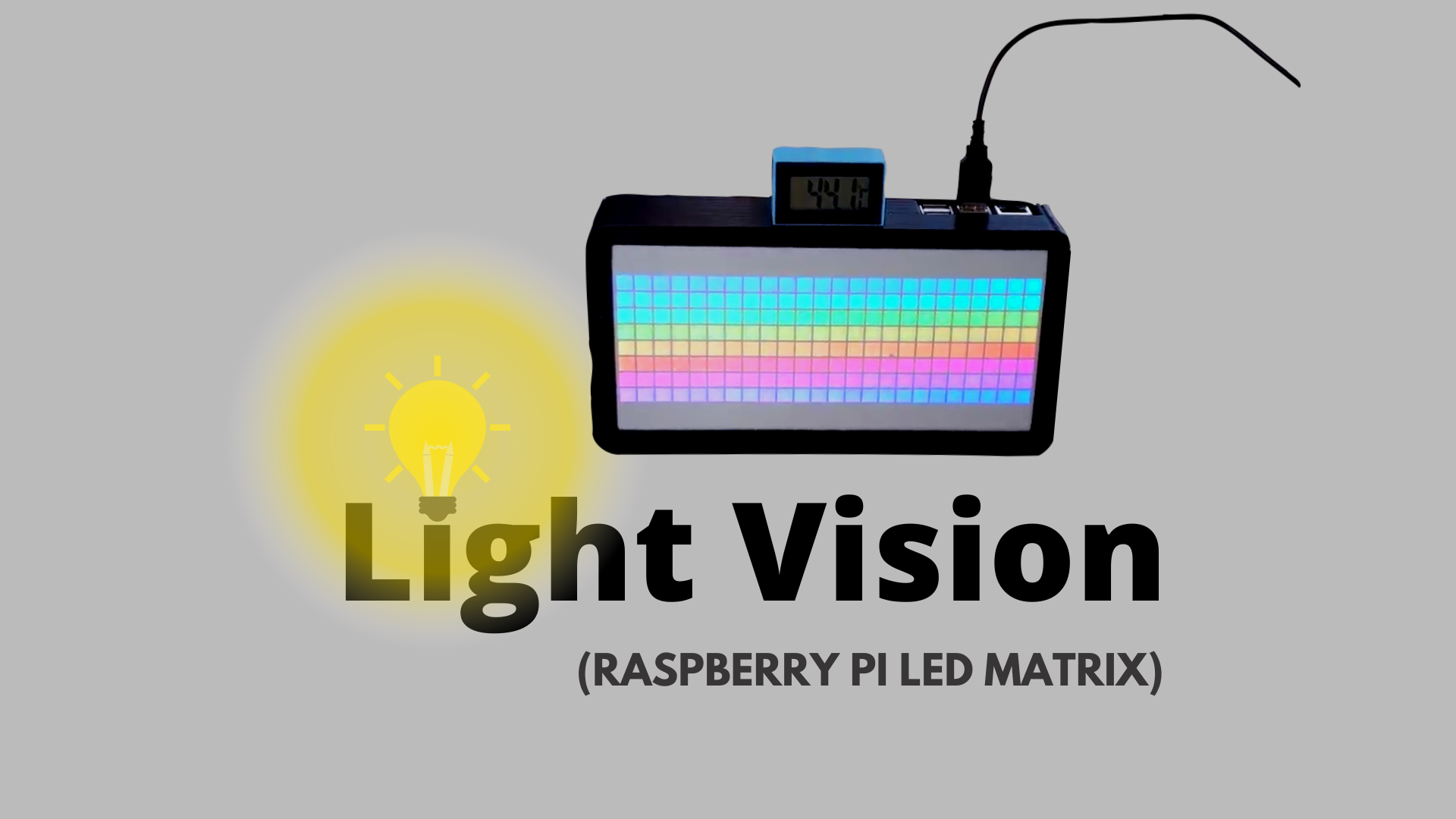 Light Vision (WIFI-Raspberry PI LED Matrix) : 10 Steps (with Pictures ...