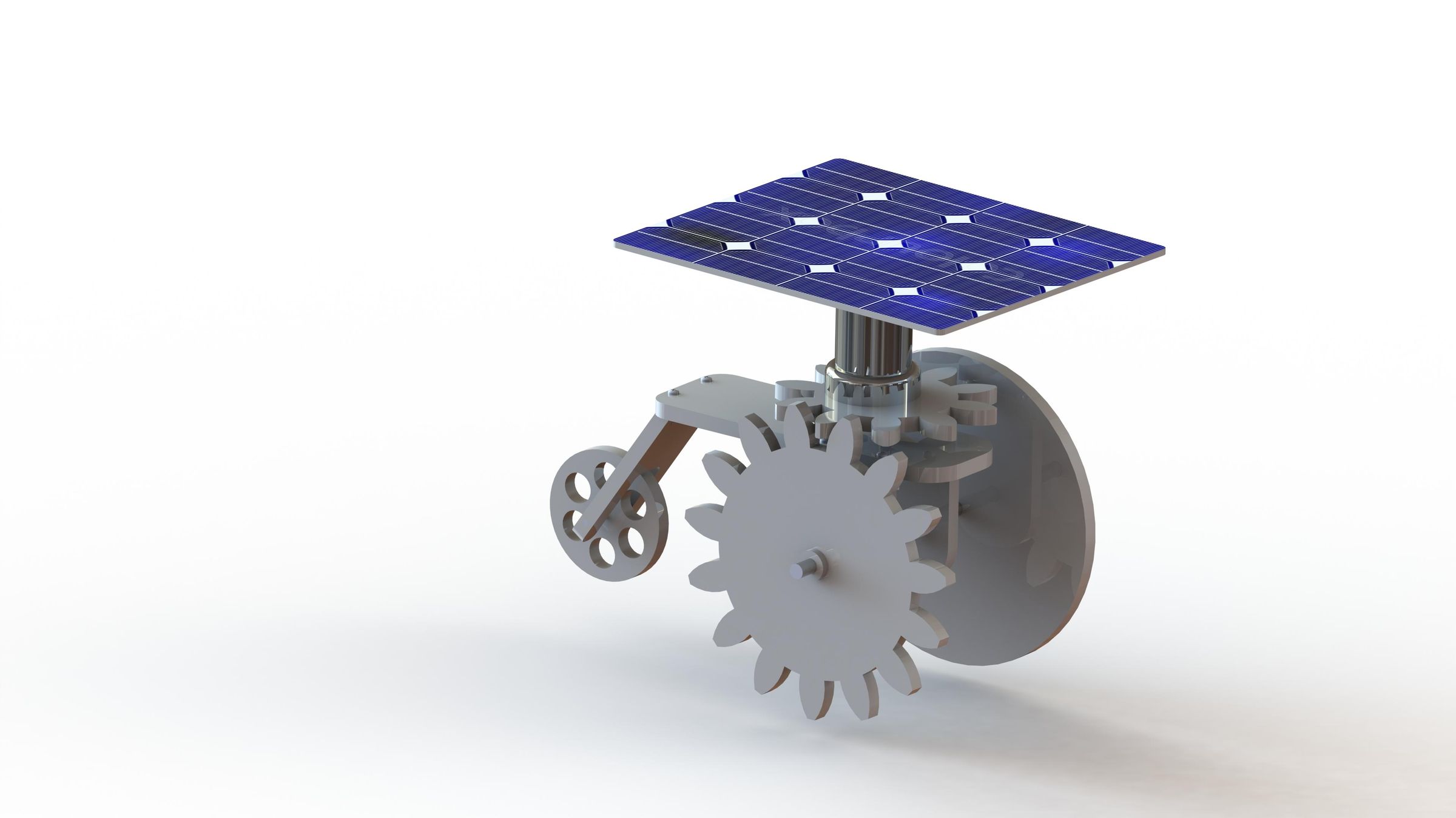 TOY TRACTOR WITH ROTATING SOLAR PANEL AND SPUR GEAR WHEEL : 9 Steps ...