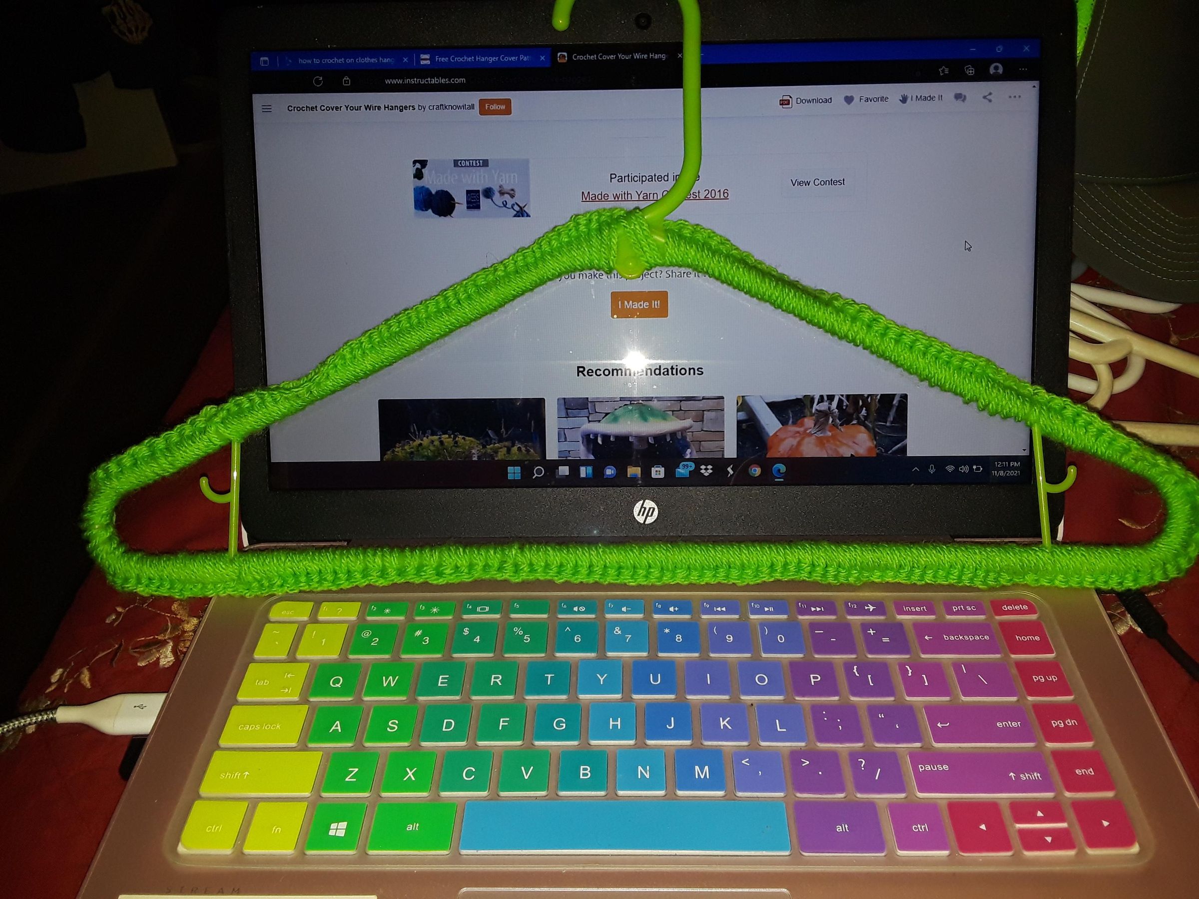 Crochet Cover Your Wire Hangers : 12 Steps (with Pictures) - Instructables