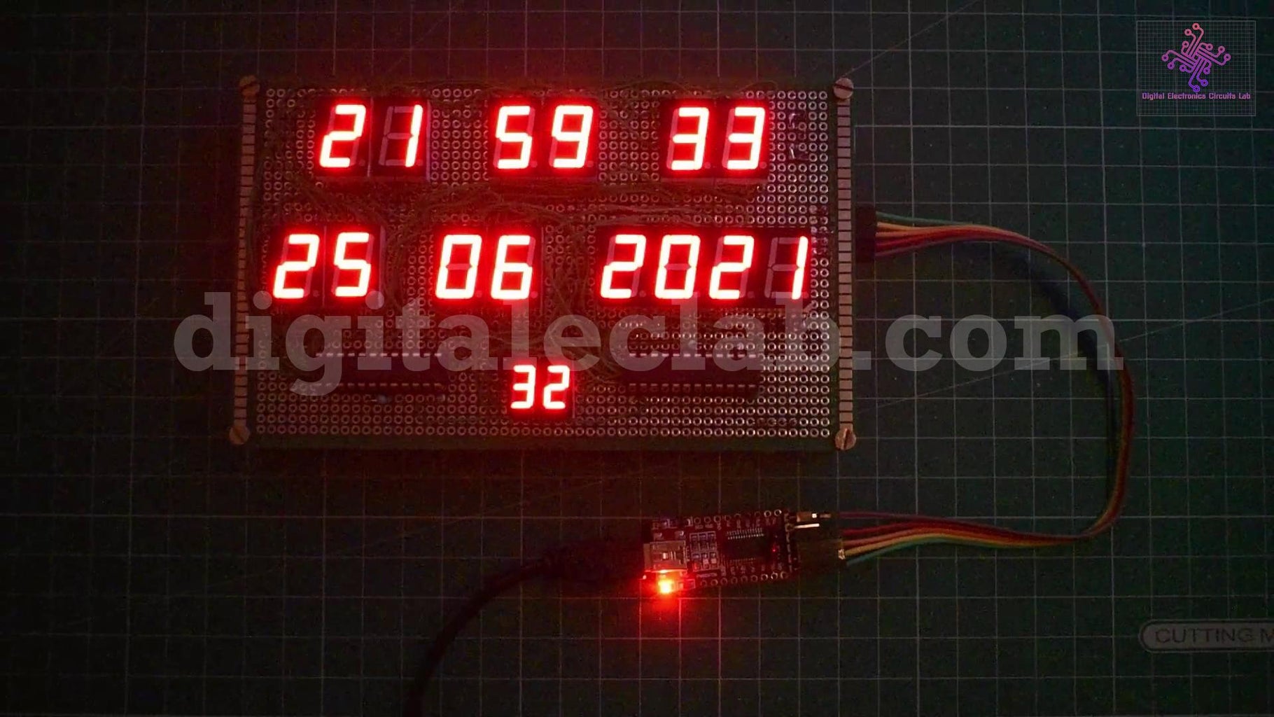 Arduino Digital Clock Using 7 Segment Display 4 Steps Instructables