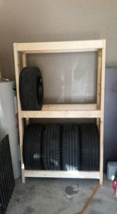 DIY Budget Tire Rack (or Shelves) for Your Garage : 5 Steps - Instructables