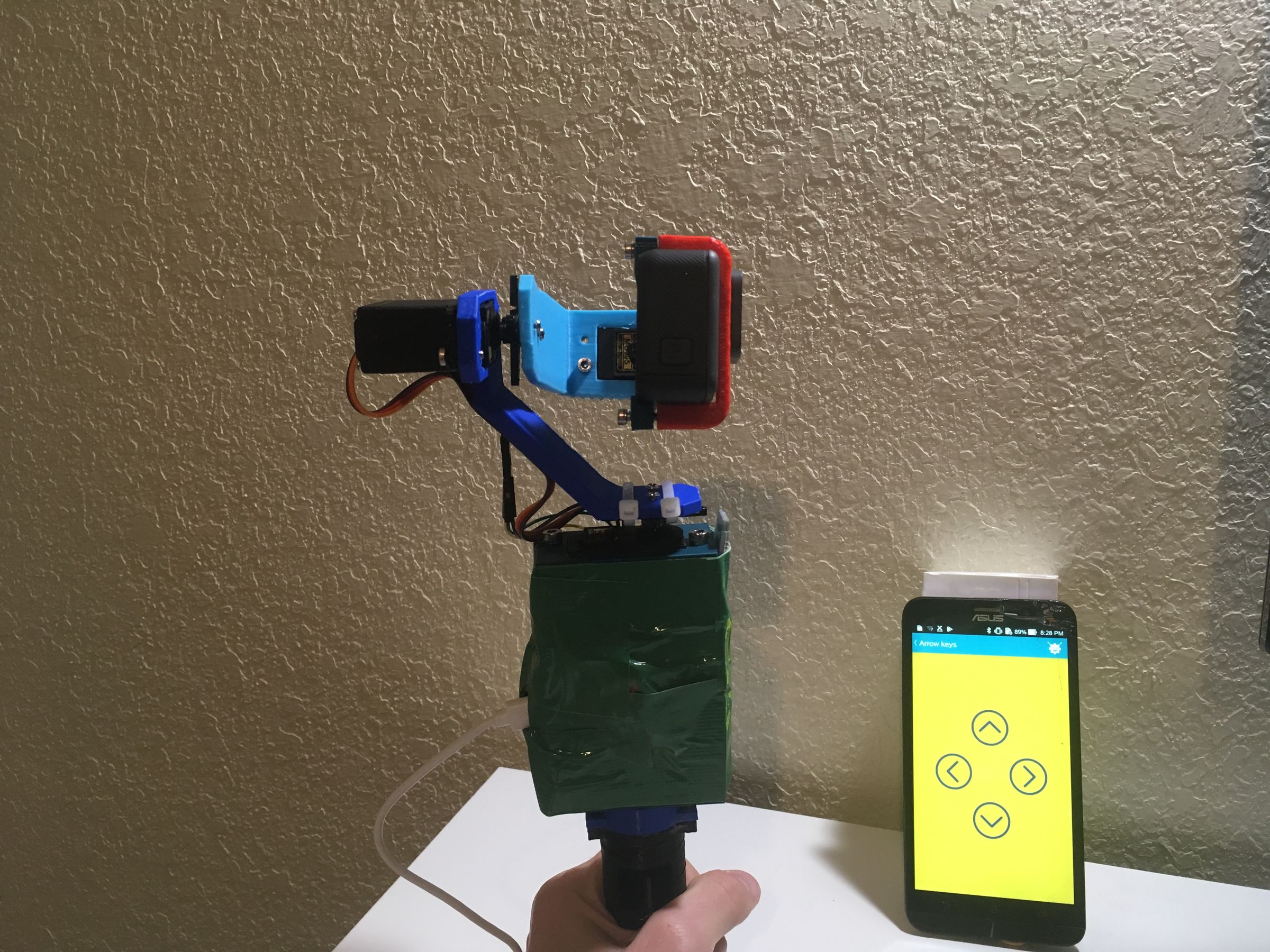 Roll and Pitch Axis Gimbal for GoPro Using Arduino - Servo and MPU6050 ...
