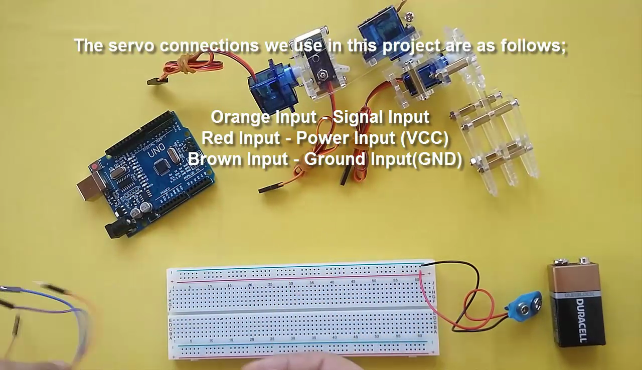 Arduino - Robotic Arm Control With a Potentiometer : 4 Steps (with ...