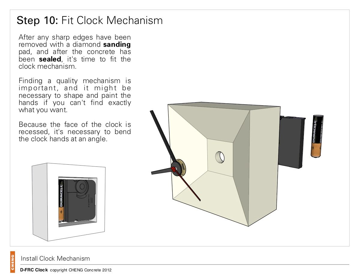DIY CONCRETE:: Clock : 6 Steps (with Pictures) - Instructables
