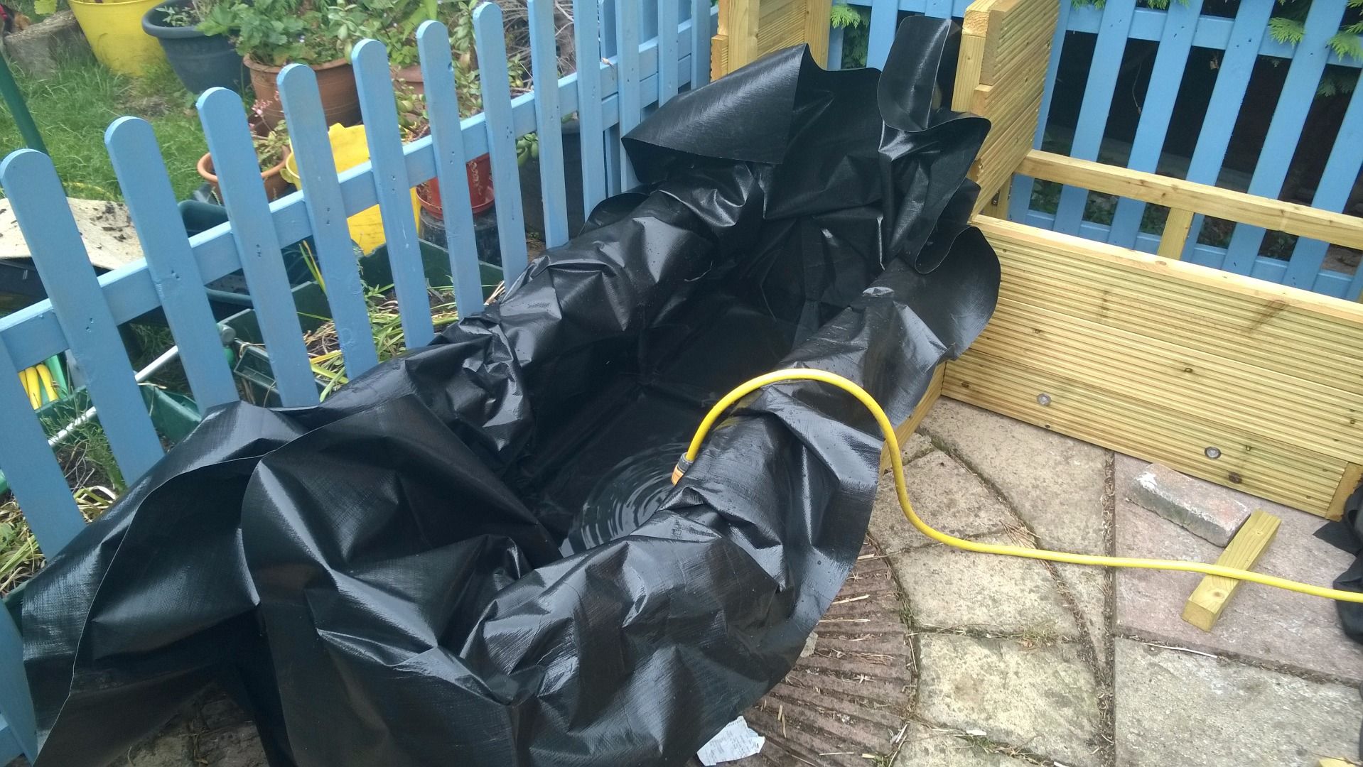 Raised Timber Pond With Waterfall and Bench : 8 Steps (with Pictures ...