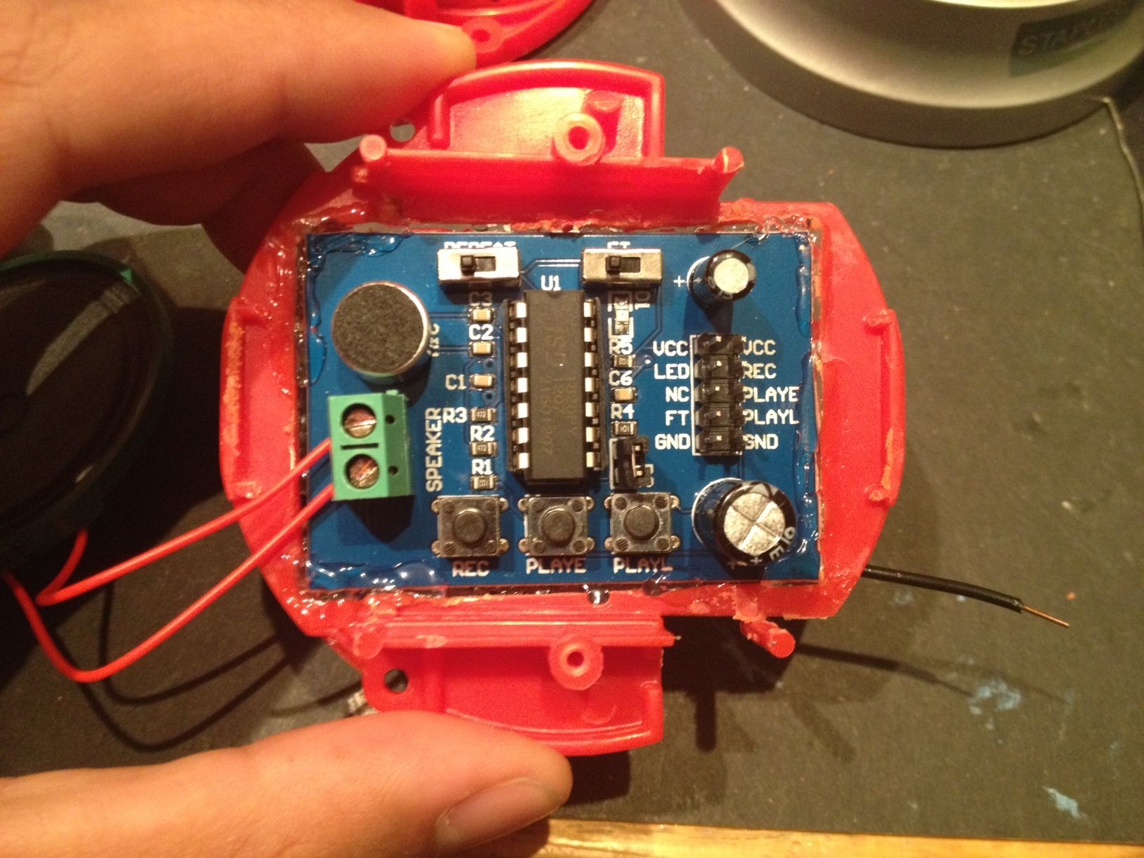 DIY "Anything" Staples Easy Button (voice Recording) : 7 Steps ...