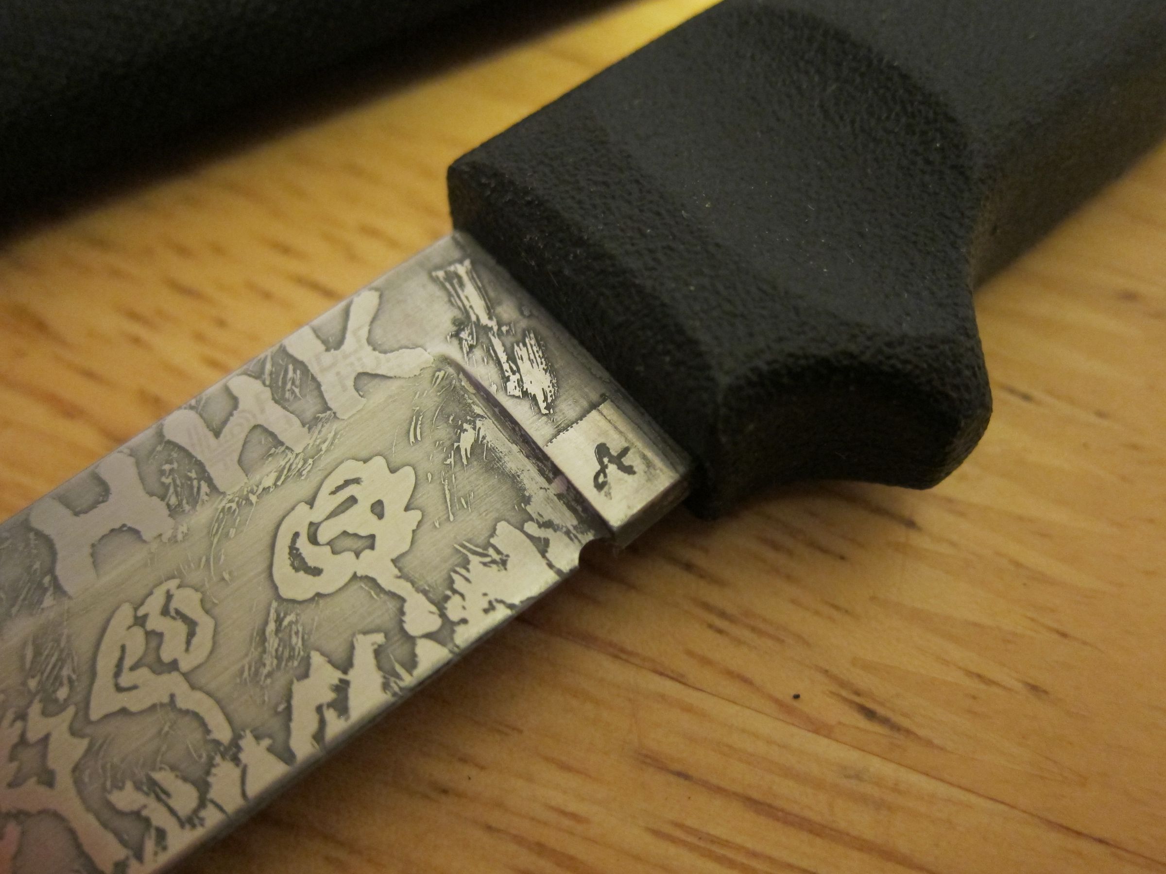 Acid Knife Etching | DIY | Quick and Easy Way of Making Your Knife Look ...