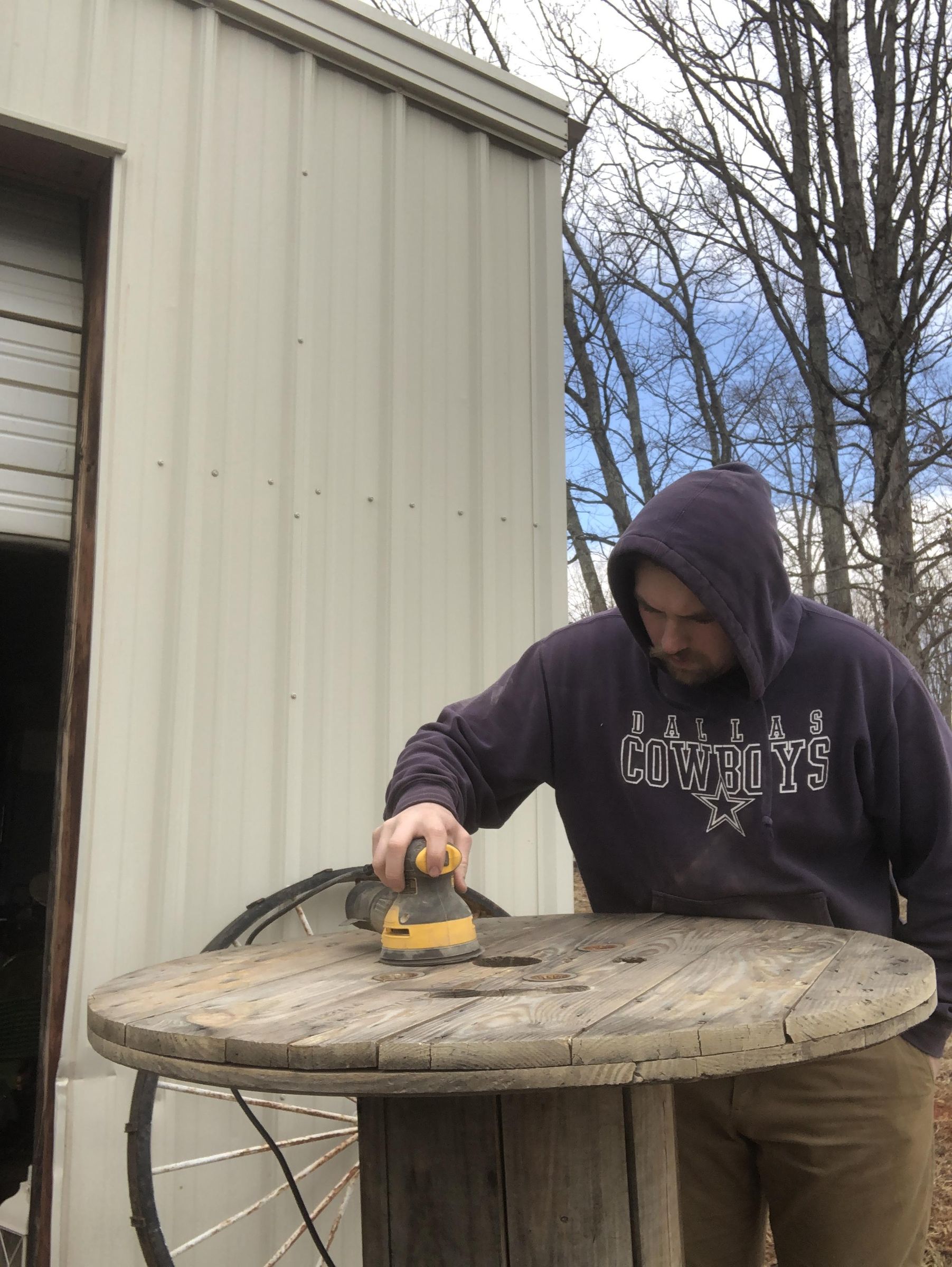 Wire Spool Coffee Table : 4 Steps (with Pictures) - Instructables