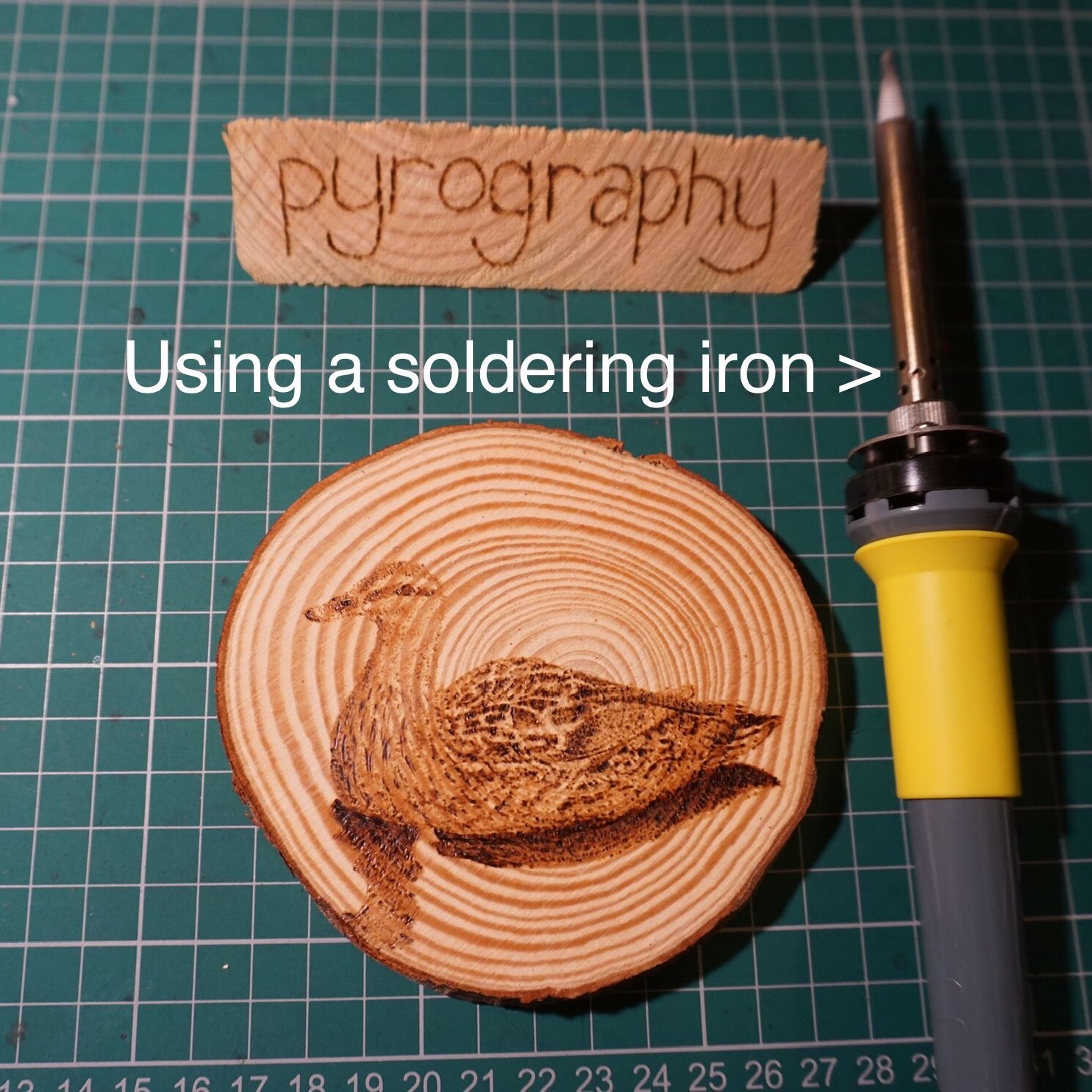 Pyrography Coasters Using a Soldering Iron : 7 Steps (with Pictures ...