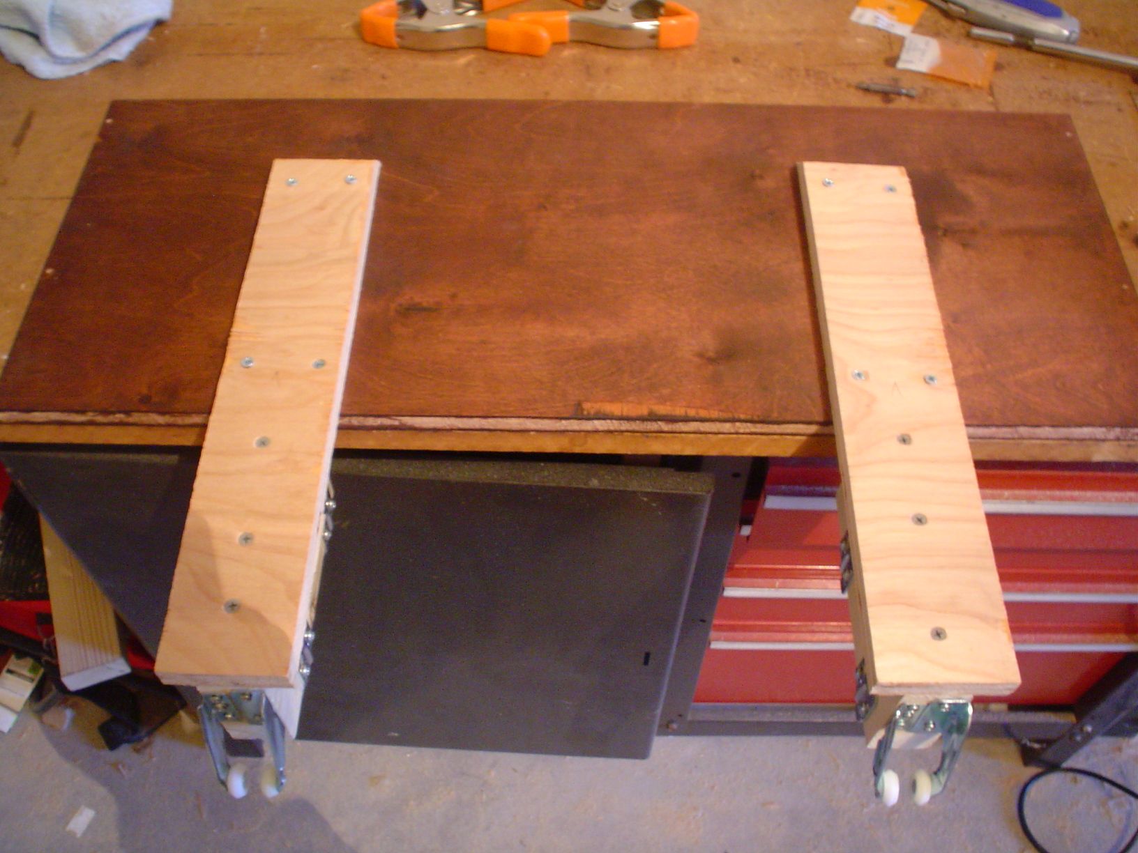 Floating Computer Desk Workstation (with Hidden Printer Area and ...