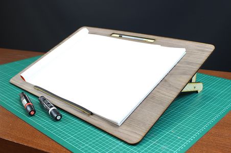 How to Make a Lasercut Adjustable Drawing Board : 8 Steps (with ...