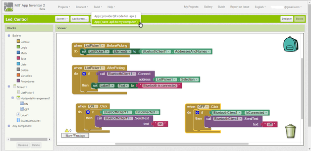 Control Led Using Mit App Inventor And Arduino 5 Steps Instructables