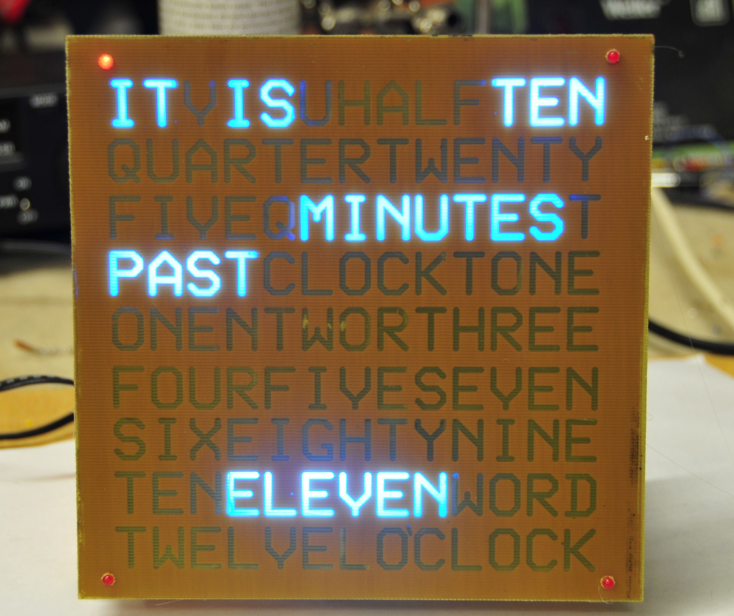 A Word Clock : 8 Steps (with Pictures) - Instructables