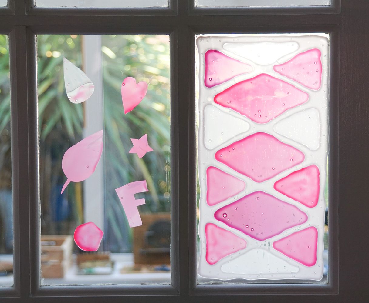 DIY Window Clings | How to Make Your Own Glass Decorations With PVA ...