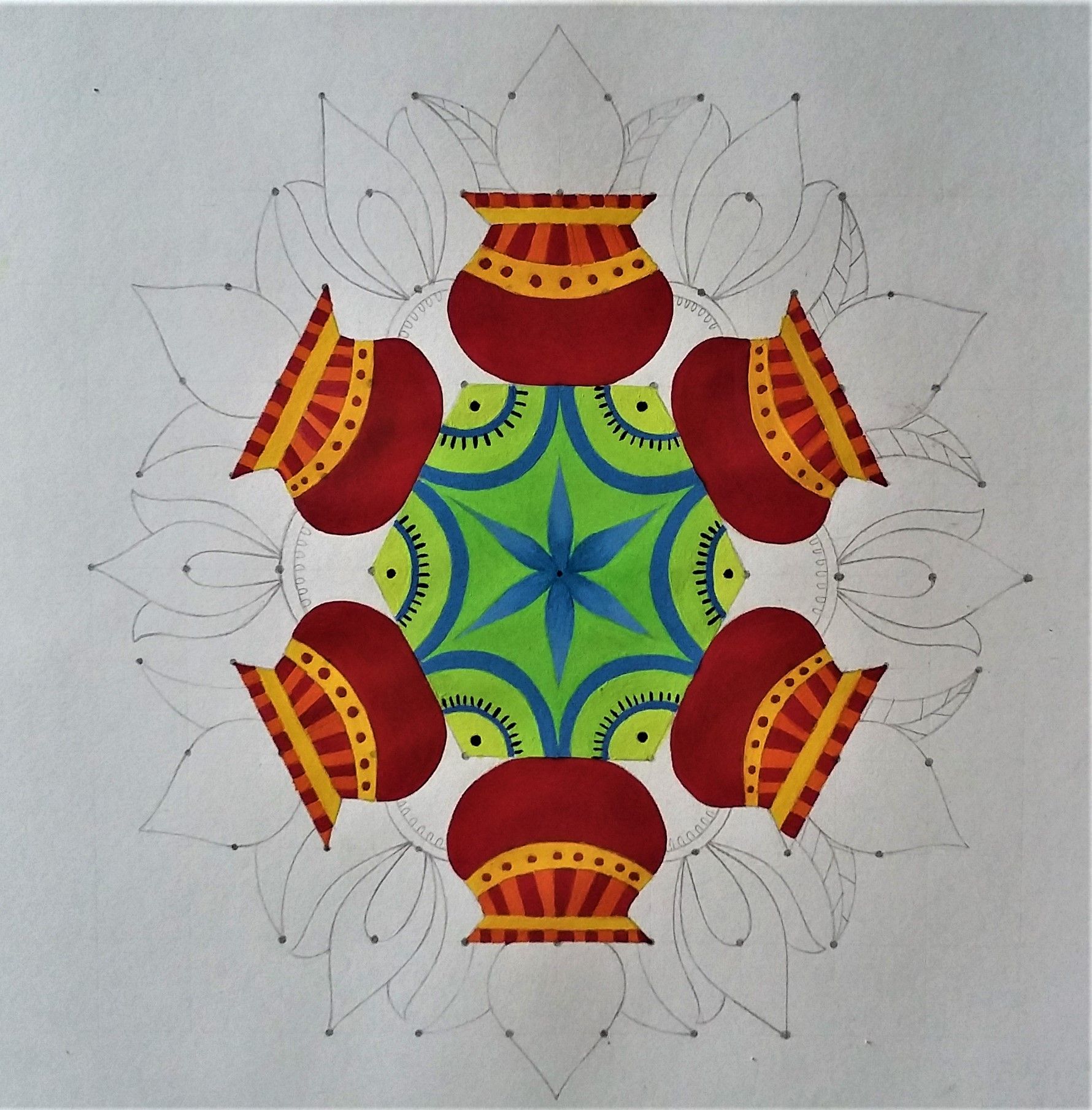 KOLAM PAINTING!! : 8 Steps - Instructables