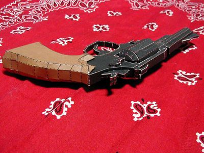 How to Make a Paper Model Gun! : 10 Steps - Instructables