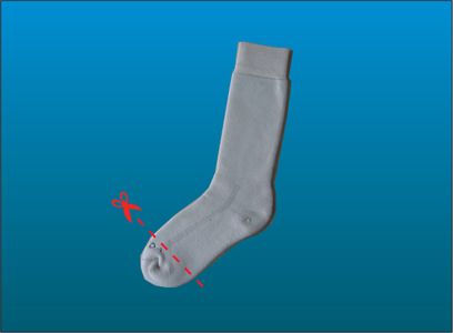 Dog Leg Stitches Protector With a Sock : 4 Steps (with Pictures ...