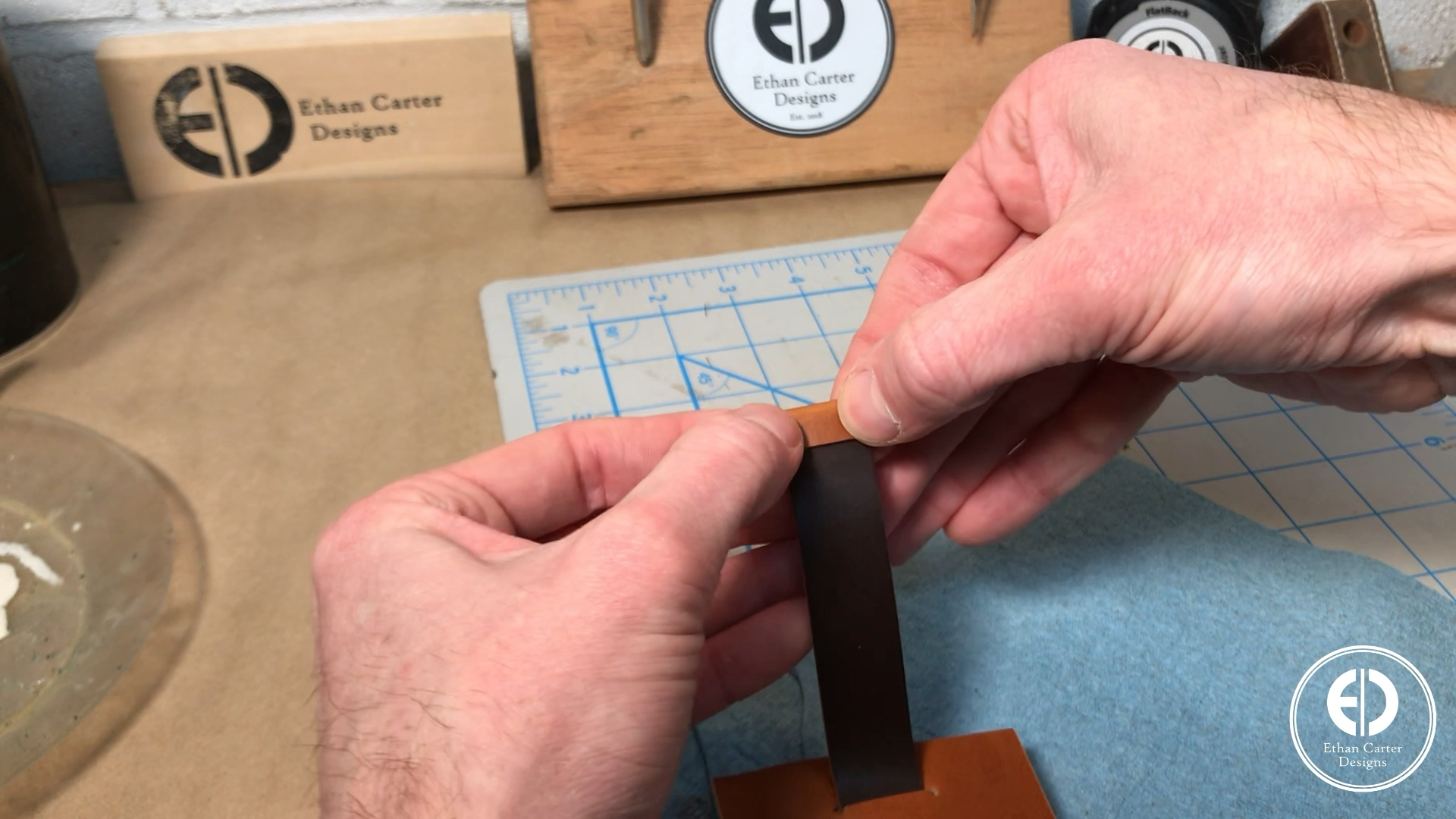 How to Make a Leather Pull Tab Minimalist Wallet (Free Template!) : 5 ...