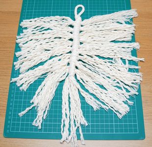 DIY Macramé Feather or Leaf | How to Make Rope Knot Ornaments : 8 Steps ...