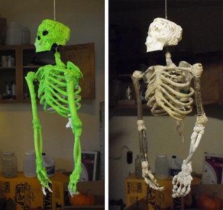 DIY Skeleton Made From Sticks, String, Foam and Mache' : 5 Steps (with ...